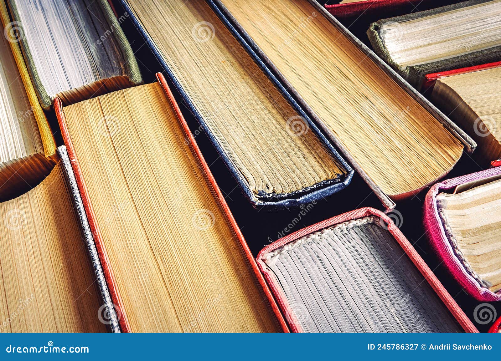 Books Stacked. Stack of Books Background Stock Image - Image of square ...