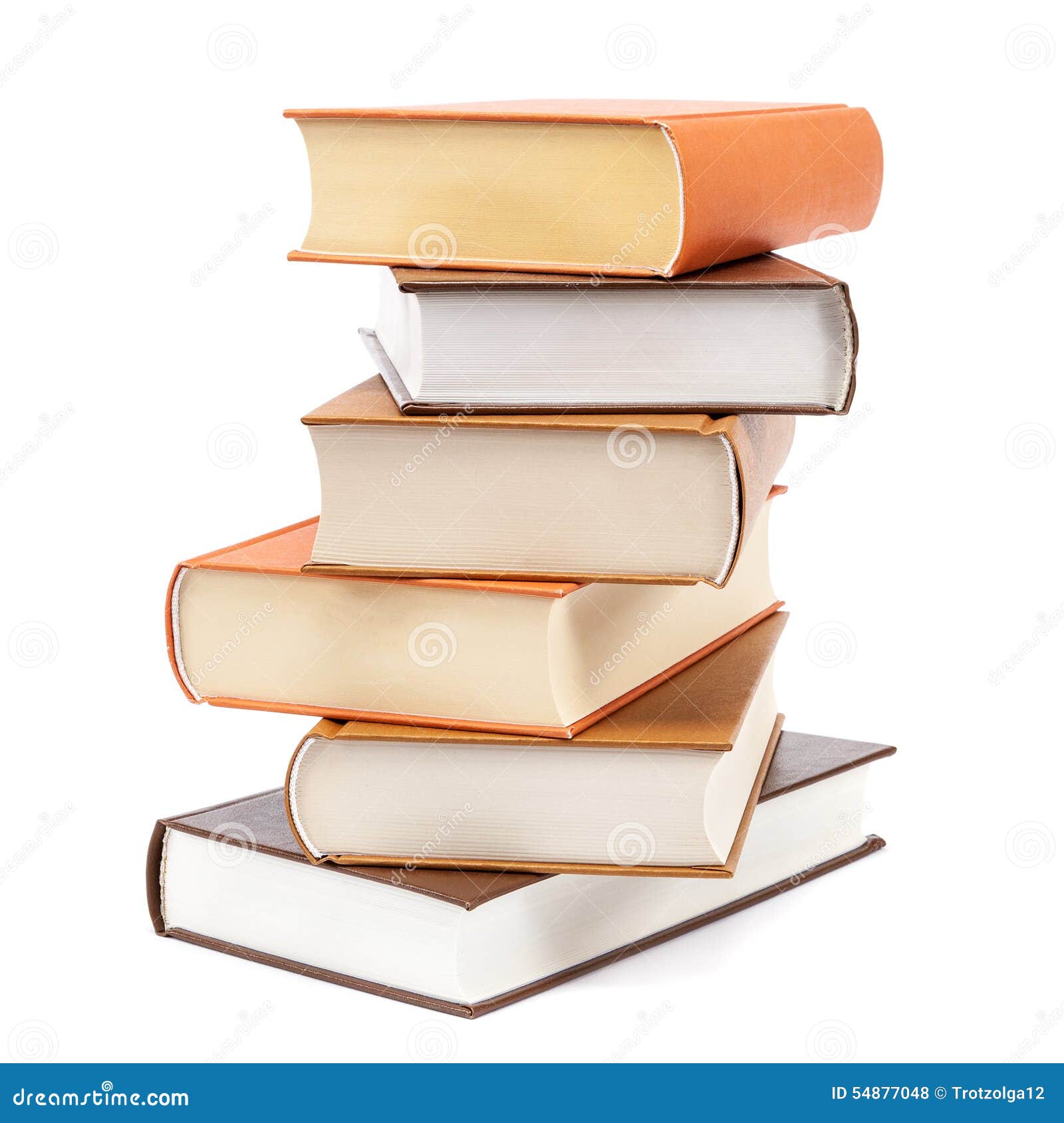 Books Stacked on a White Background. Stock Photo - Image of pile ...