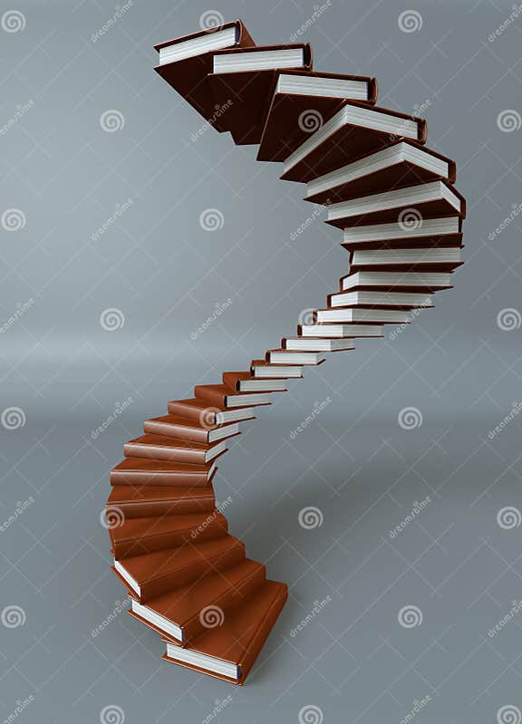 Books stair stock illustration. Illustration of background - 25465342