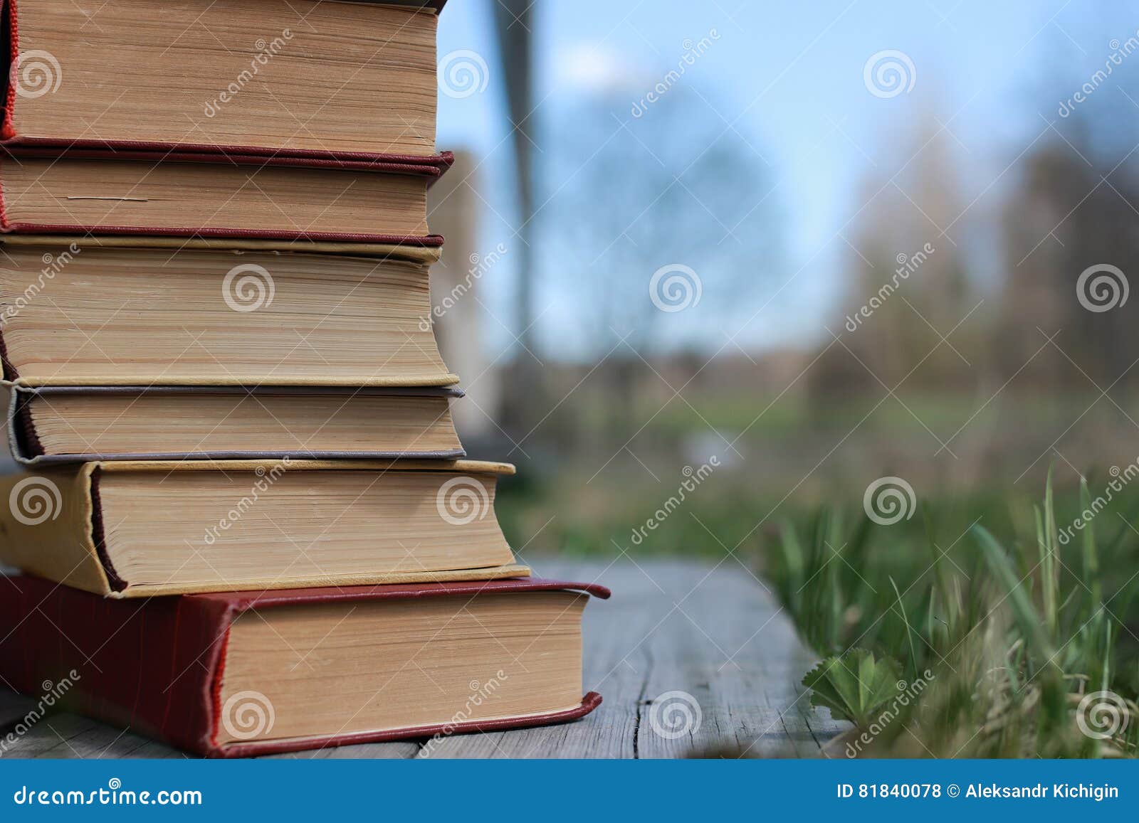 Books standing on a table stock photo. Image of bookshelf - 81840078