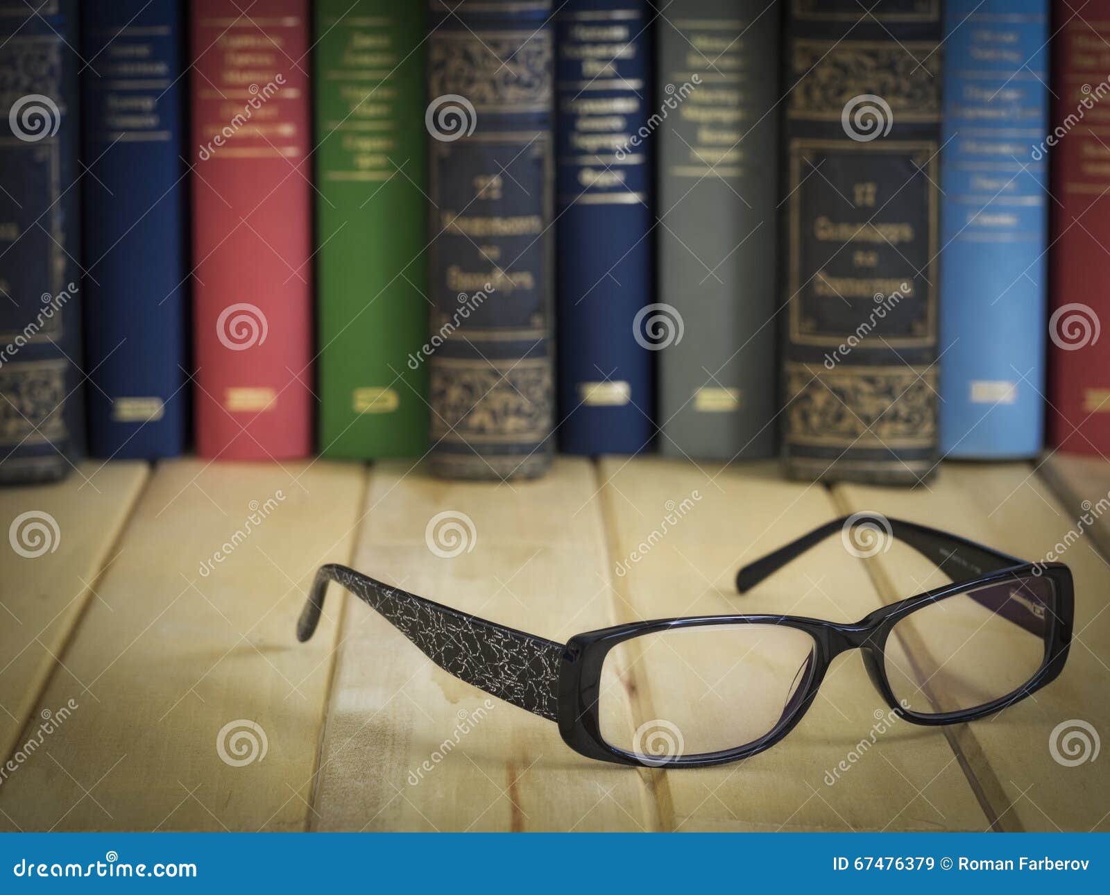 Books Standing on the Table Stock Image - Image of wooden, research ...