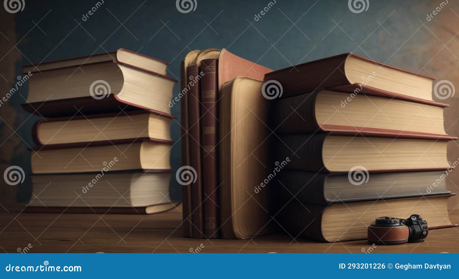 Books on the Table, Books in Library, Abstract Books Background ...
