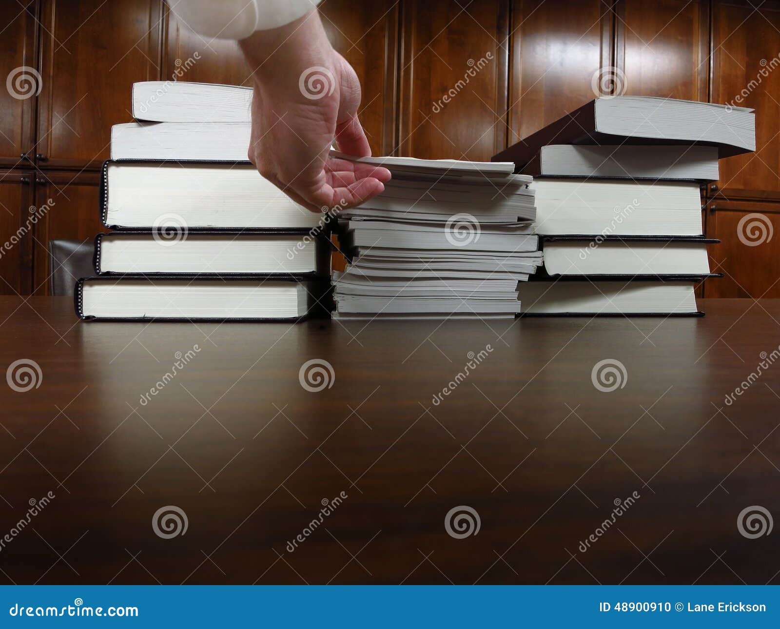 Books on Table in Library stock photo. Image of library - 48900910