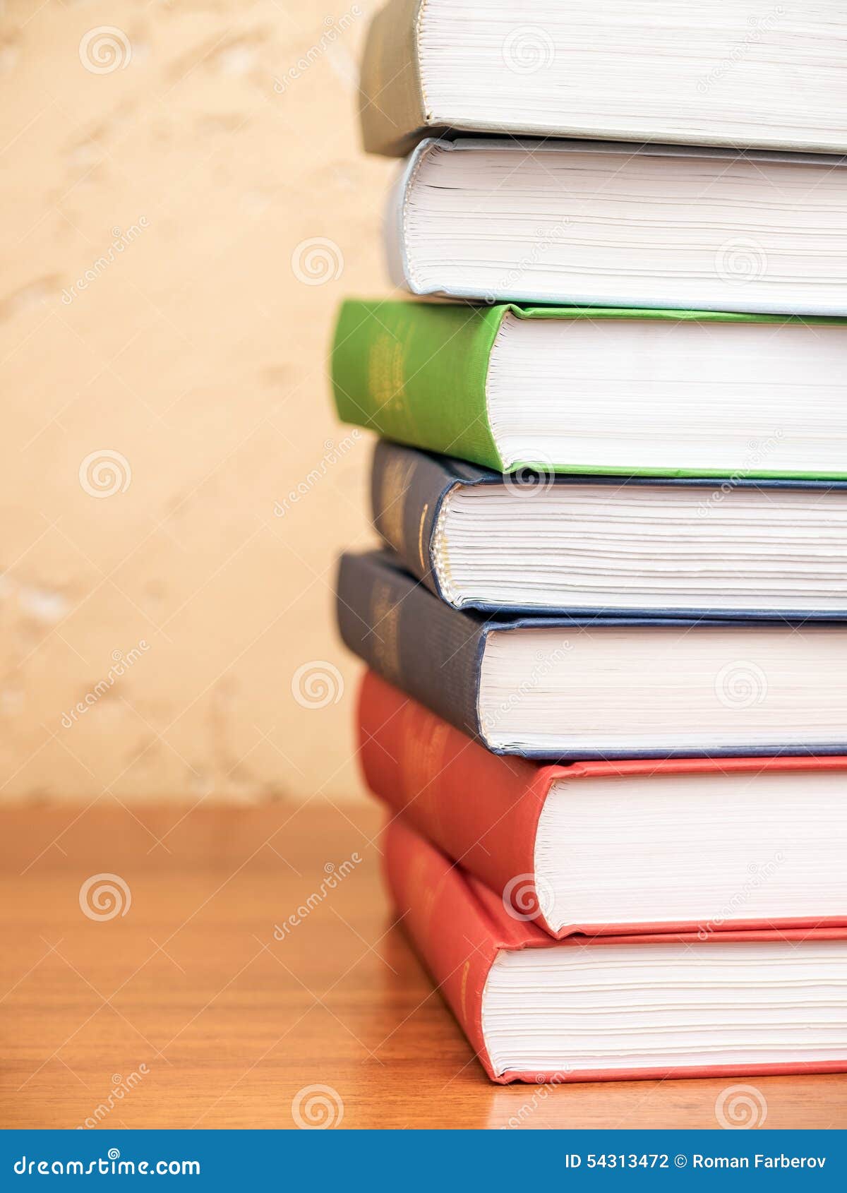Books on the table stock photo. Image of education, page - 54313472