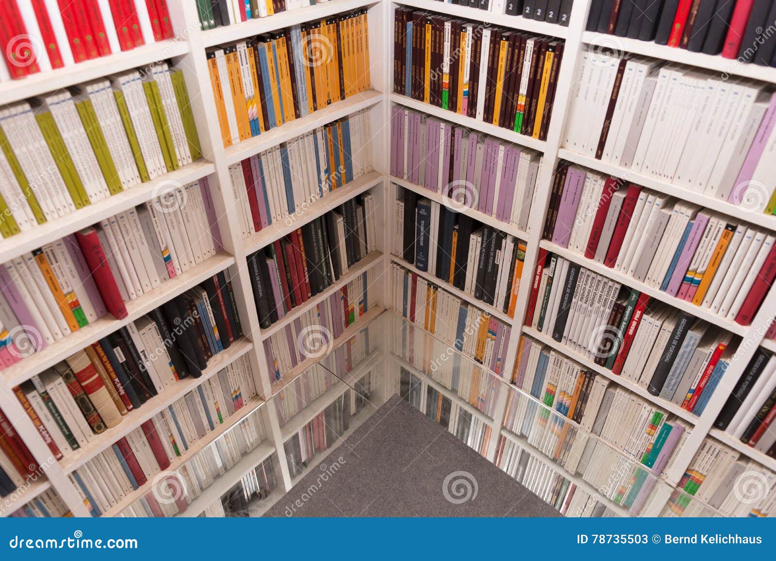 Books and Textbooks on the Bookshelf Stock Image - Image of blur ...