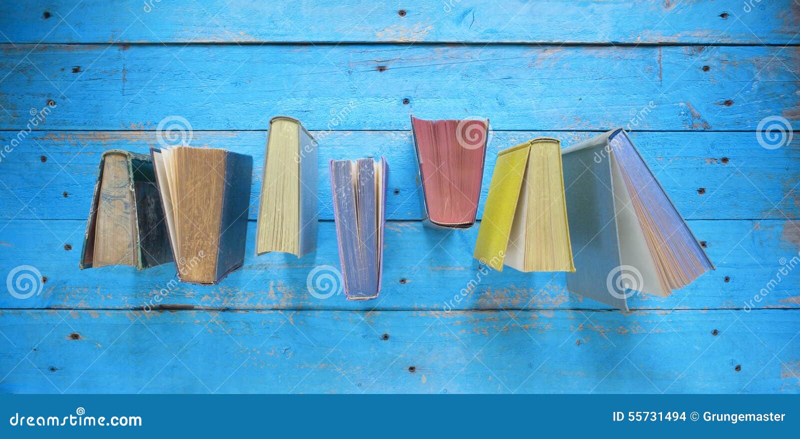 Books top view stock photo. Image of interior, novel - 55731494