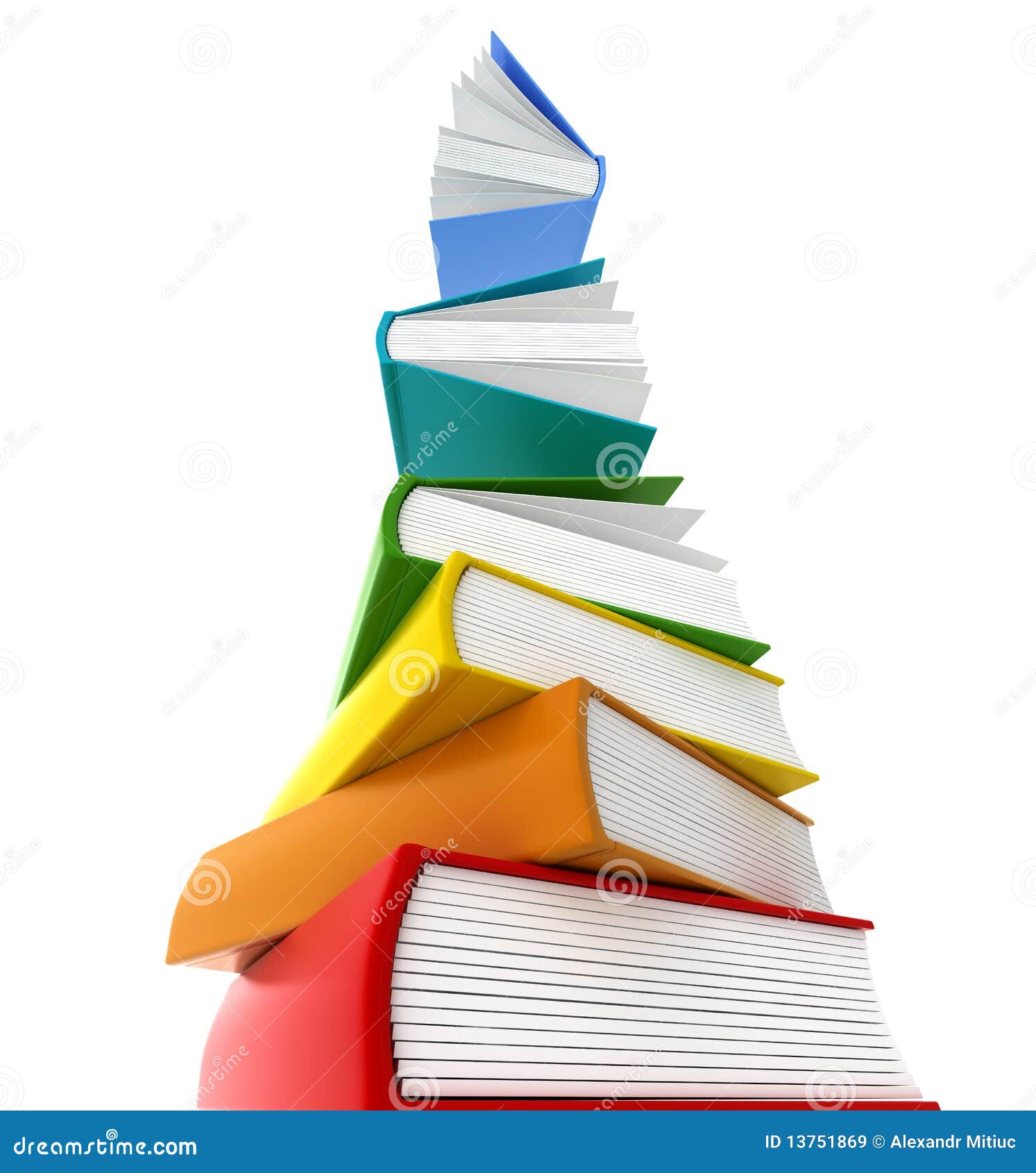 Books Tower Wants To Flay . Stock Illustration - Illustration of info ...