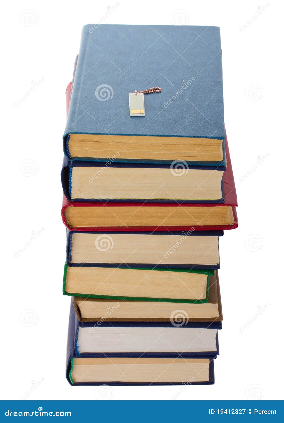 Books and usb flash drive stock image. Image of flash - 19412827