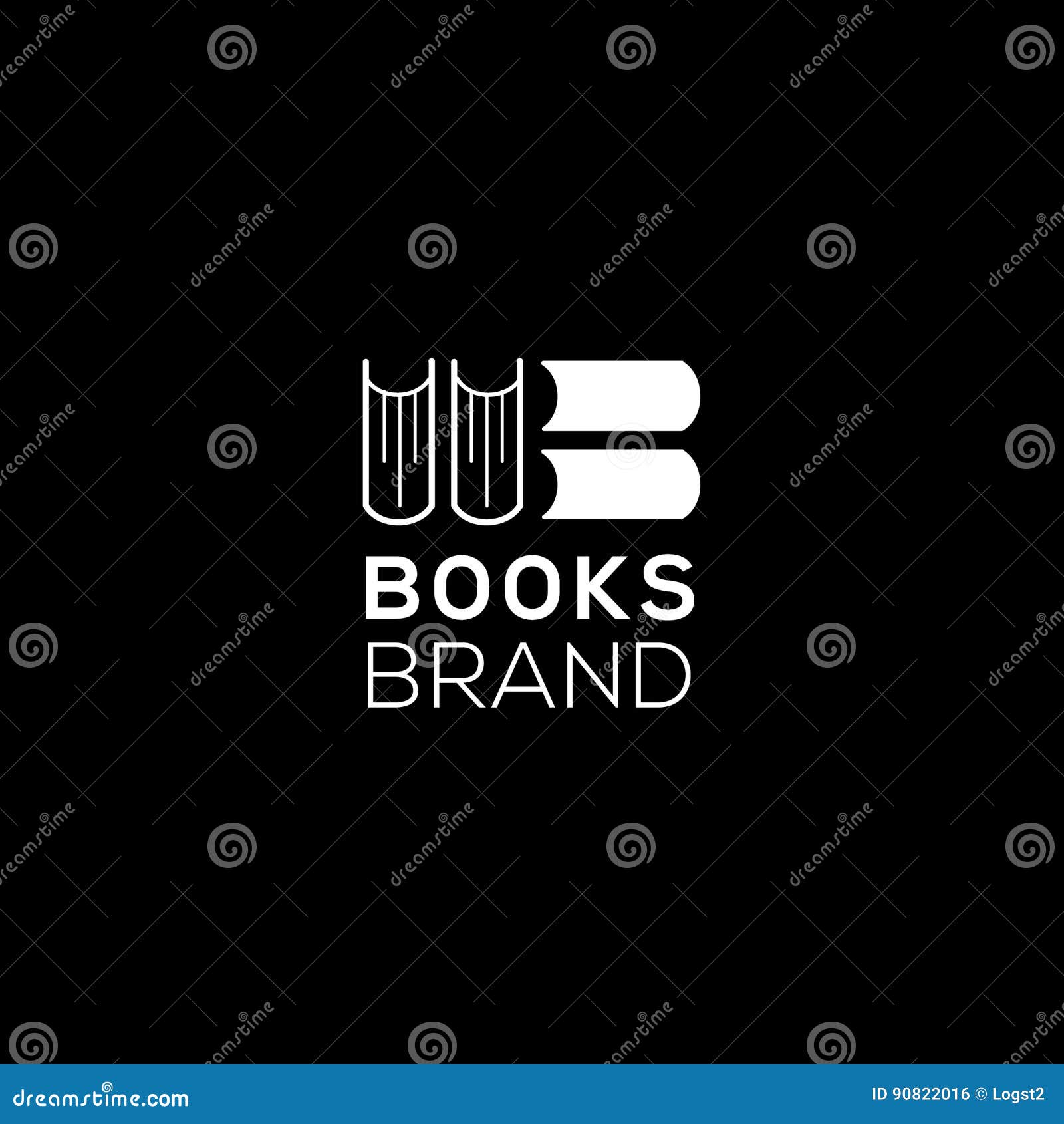 Books vector logo stock vector. Illustration of style - 90822016