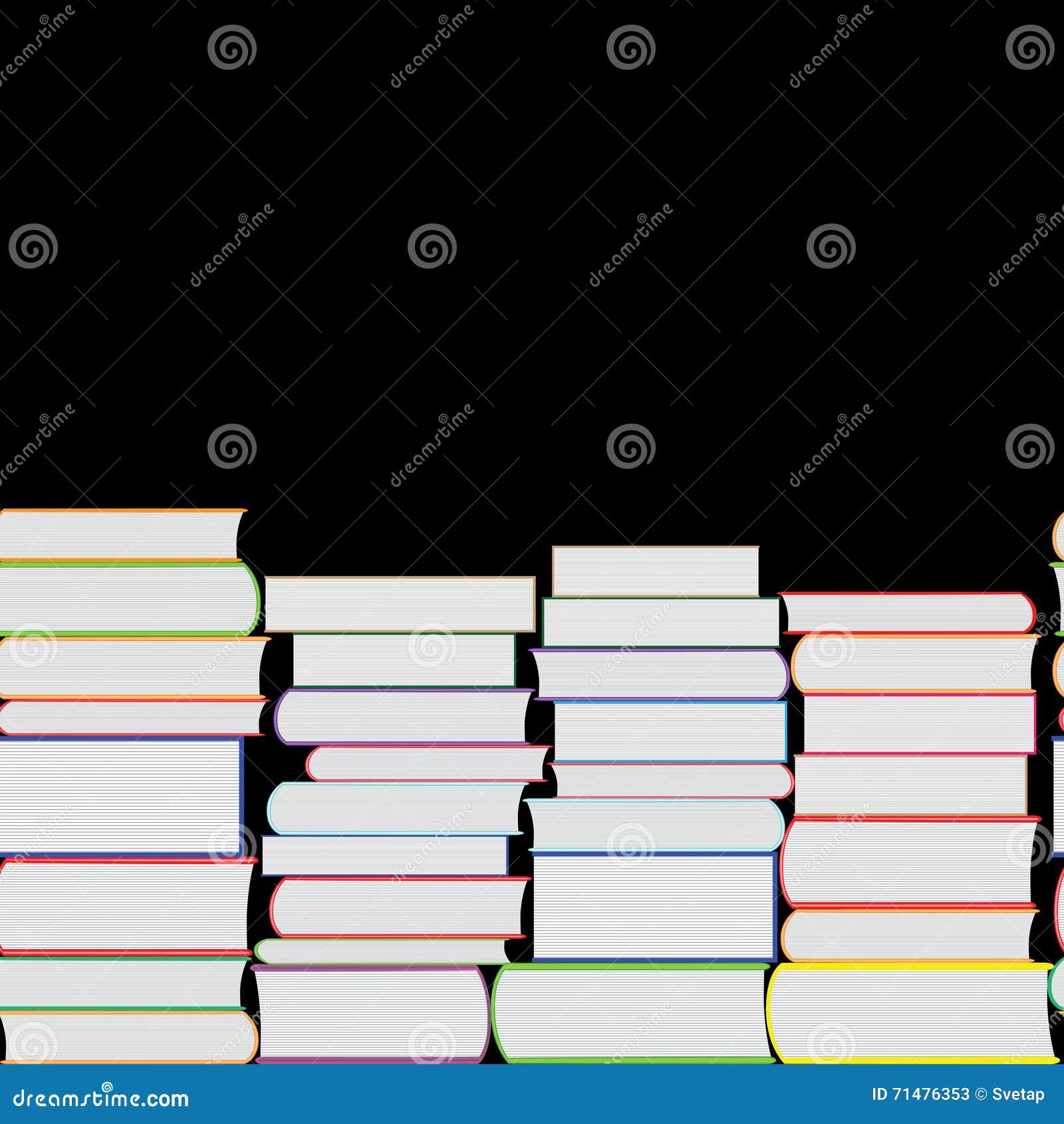 Books Vector Seamless Texture Vertically And Horizontally. Bookshelf ... Books Vector Seamless Texture Vertically And Horizontally. Bookshelf ...