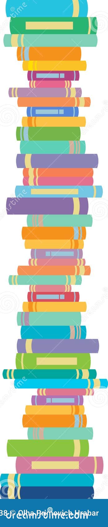 Books in vertical line stock vector. Illustration of print - 51836238