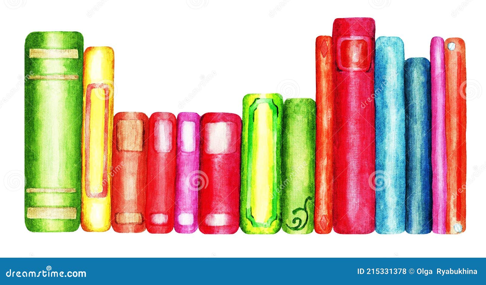 Books Watercolor 7 Stock Illustration Illustration Of Isolated