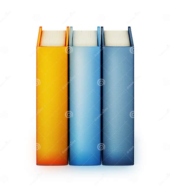Books on white stock illustration. Illustration of novel - 48255359