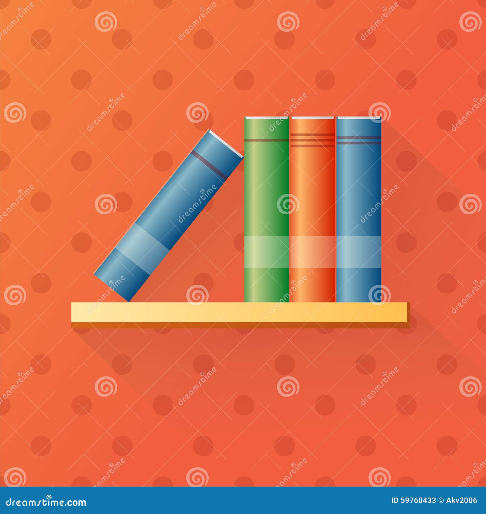 Bookshelf cartoon stock vector. Illustration of furniture - 59760433