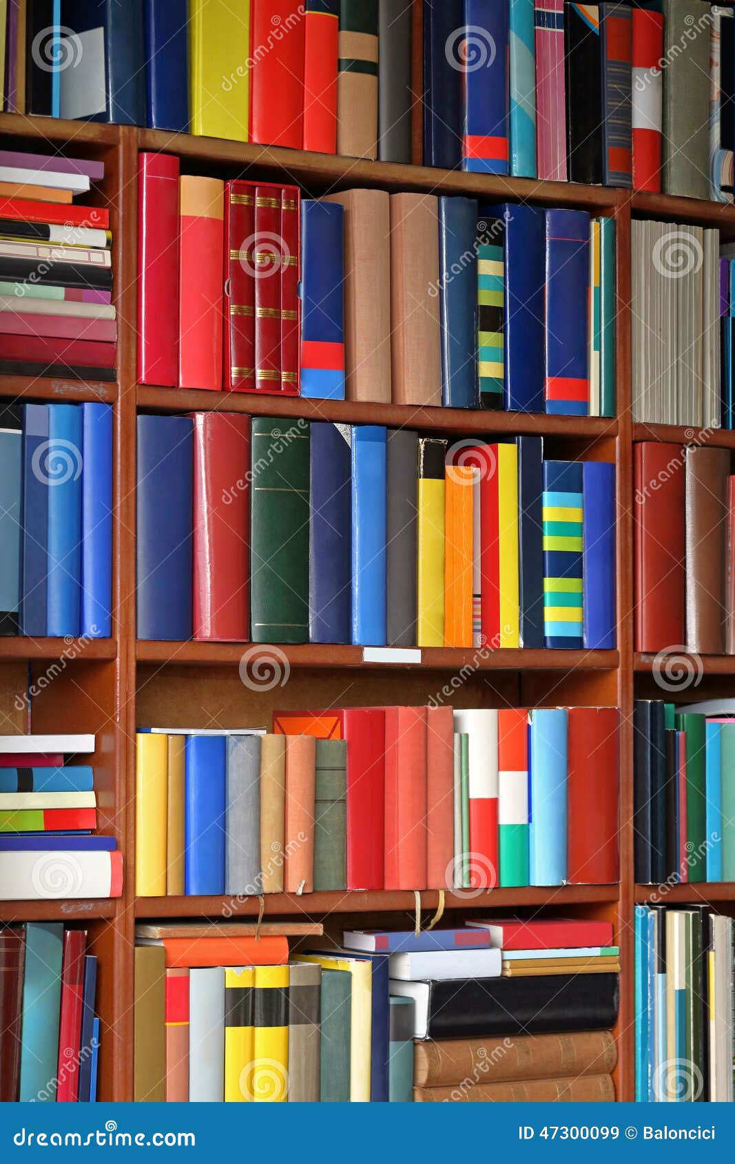 Bookshelf stock image. Image of books, education, bookshelf - 47300099