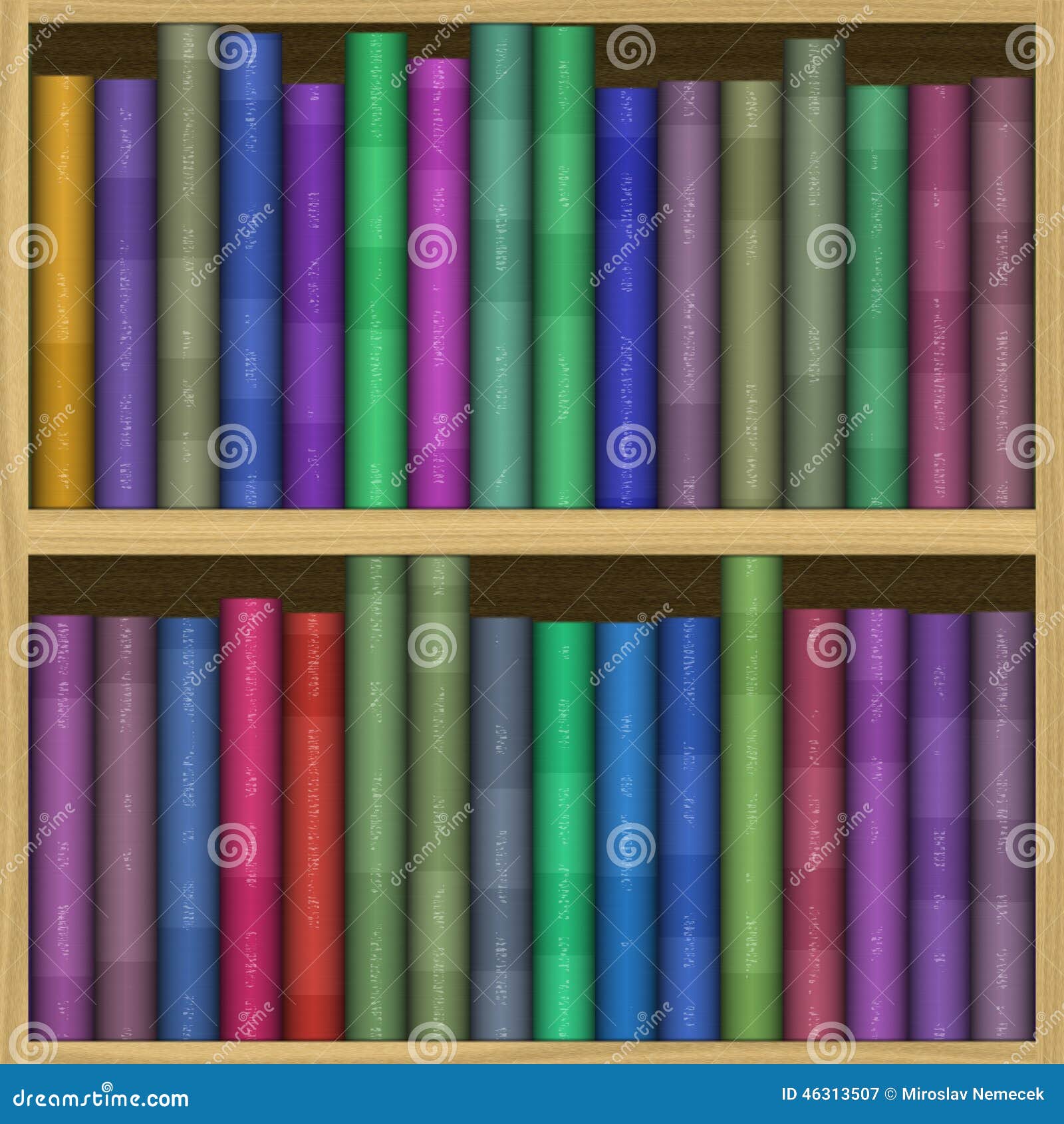 Bookshelf Generated Hires Texture Royalty-Free Stock Photography ...