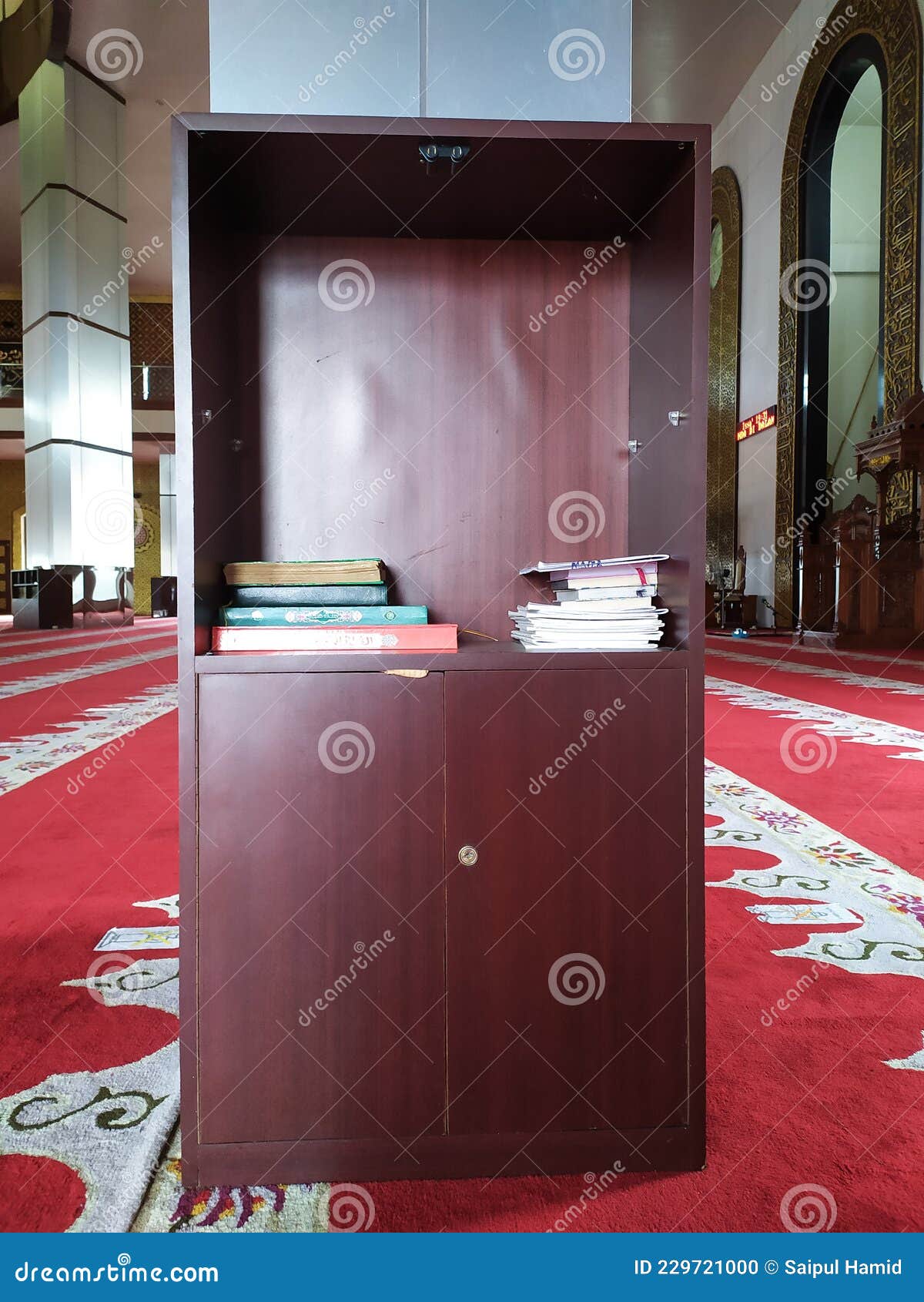 Bookshelf in the Mosquebookshelf in the Mosque Stock Photo - Image of ...