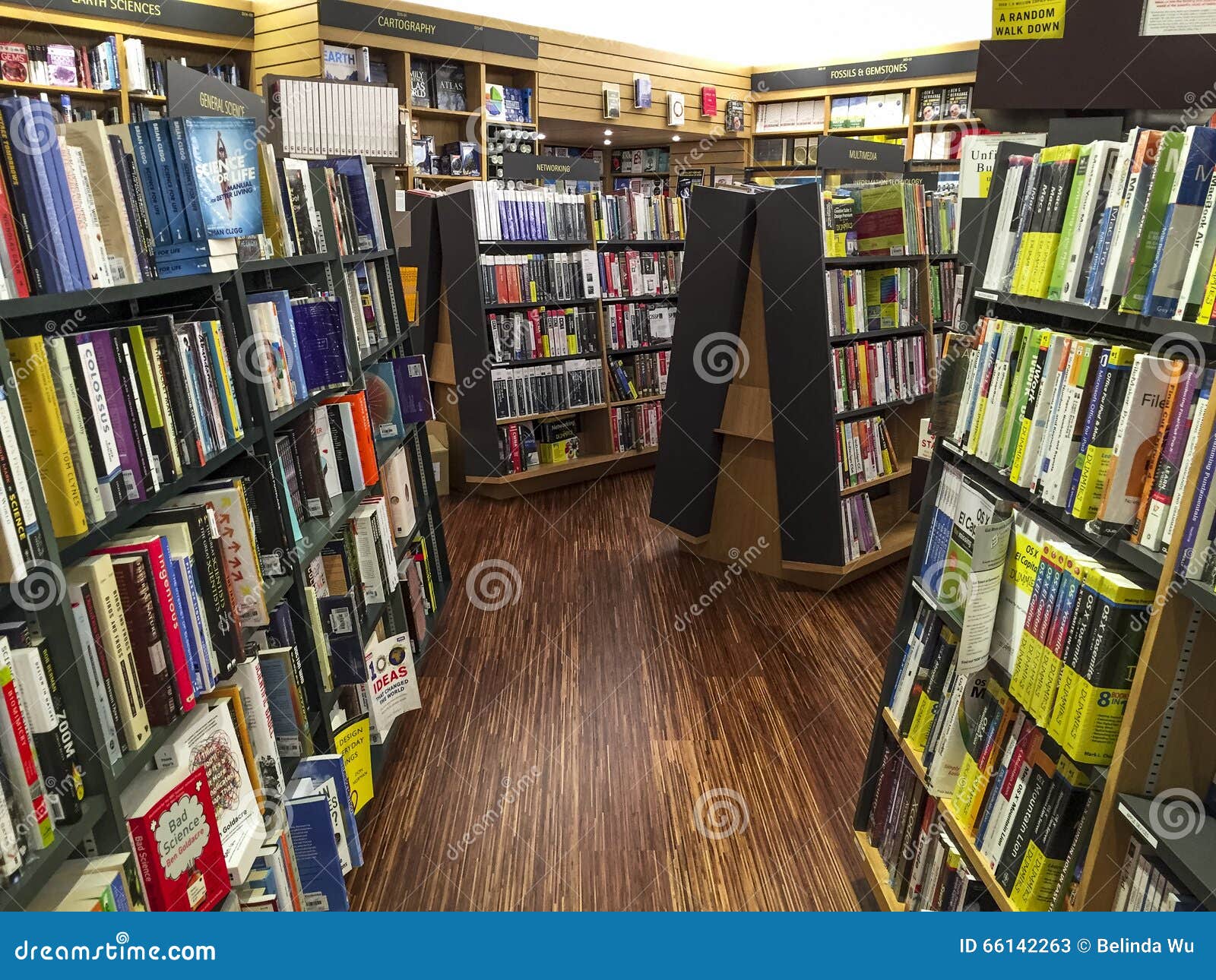 Bookstore editorial stock photo. Image of shelves, education - 66142263