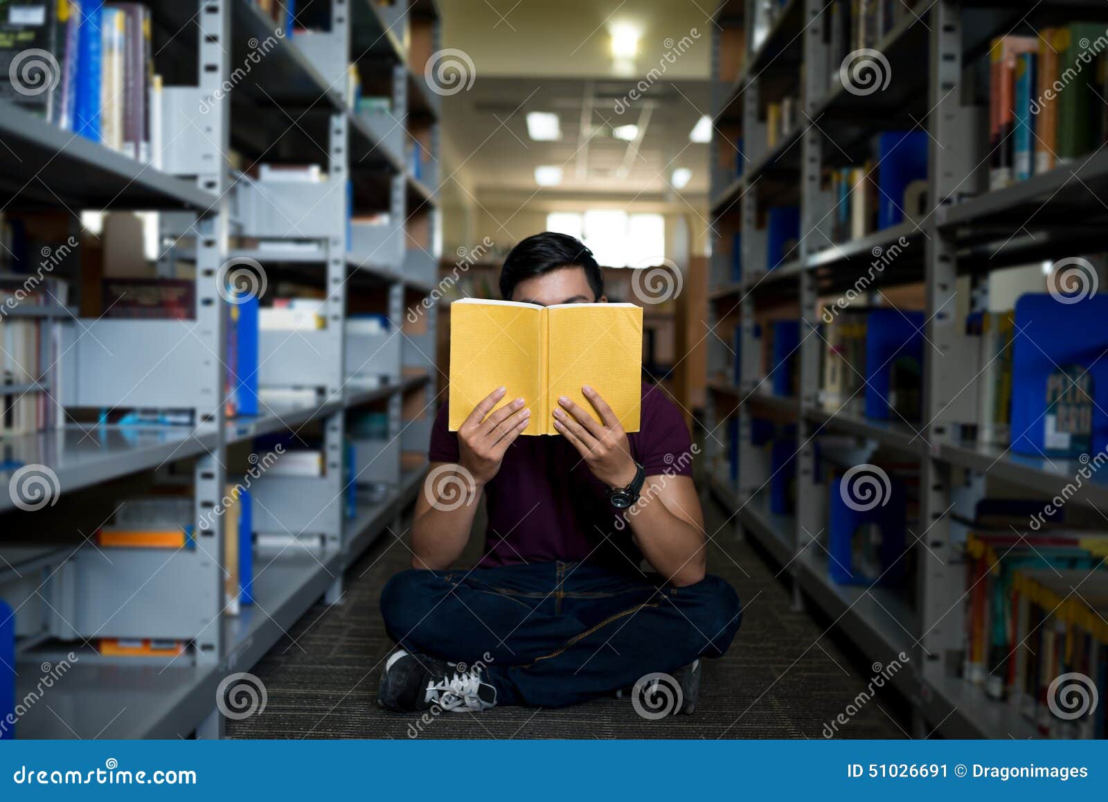 Bookworm stock image. Image of sitting, college, knowledge - 51026691