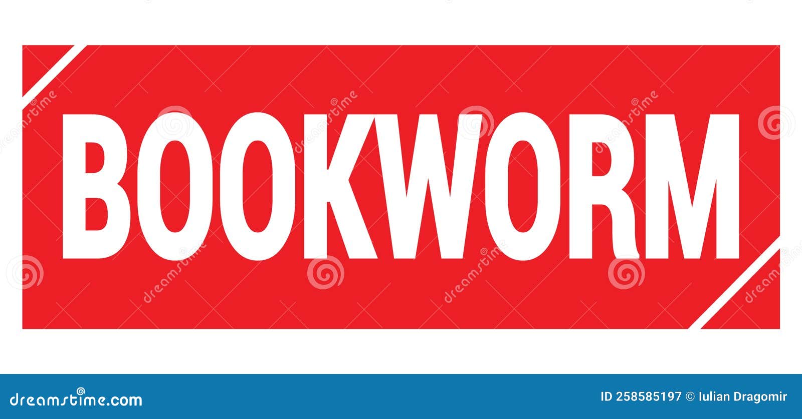 BOOKWORM Text Written on Red Stamp Sign Stock Illustration ...