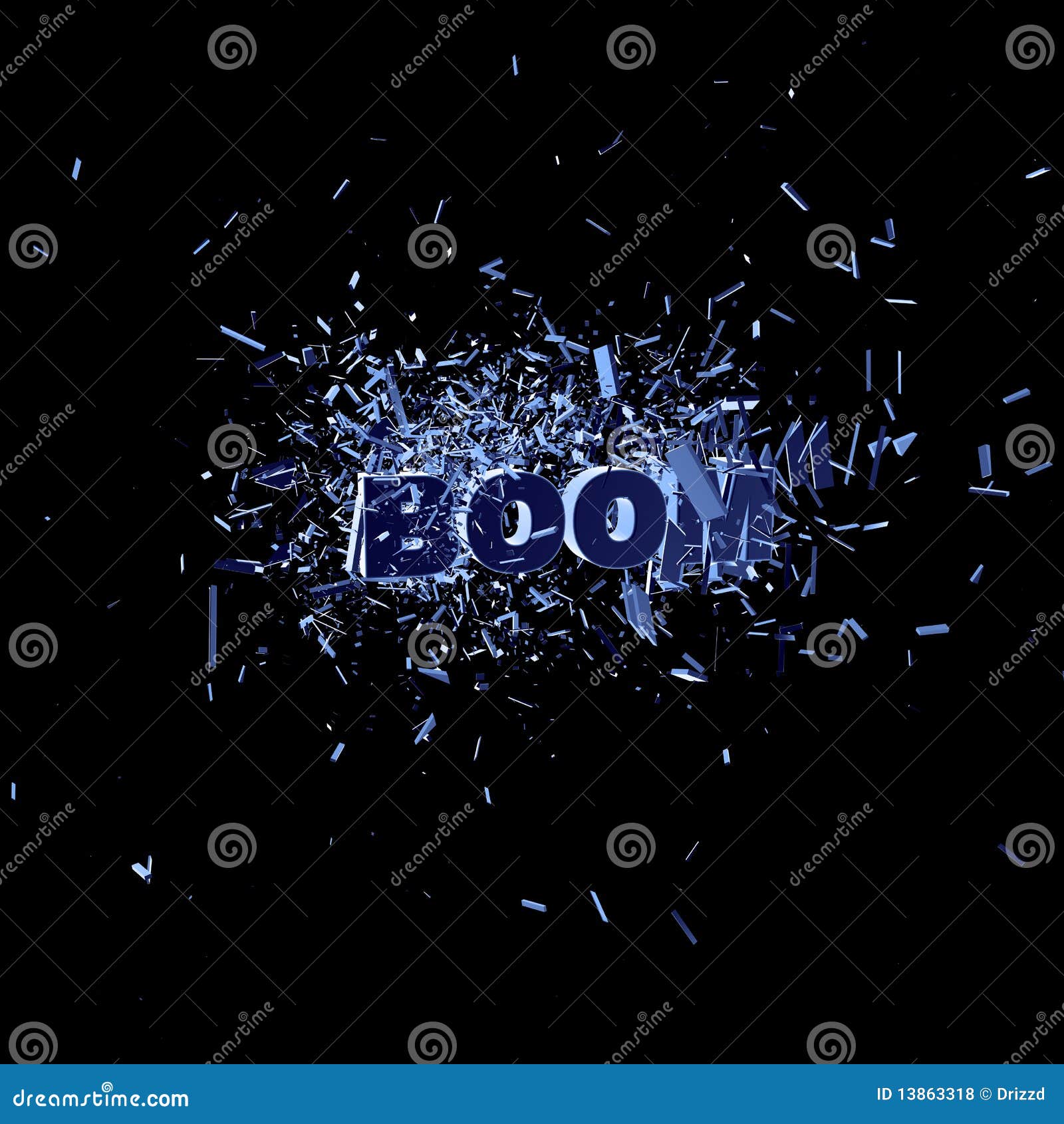 Boom stock illustration. Illustration of burst, blowup - 13863318