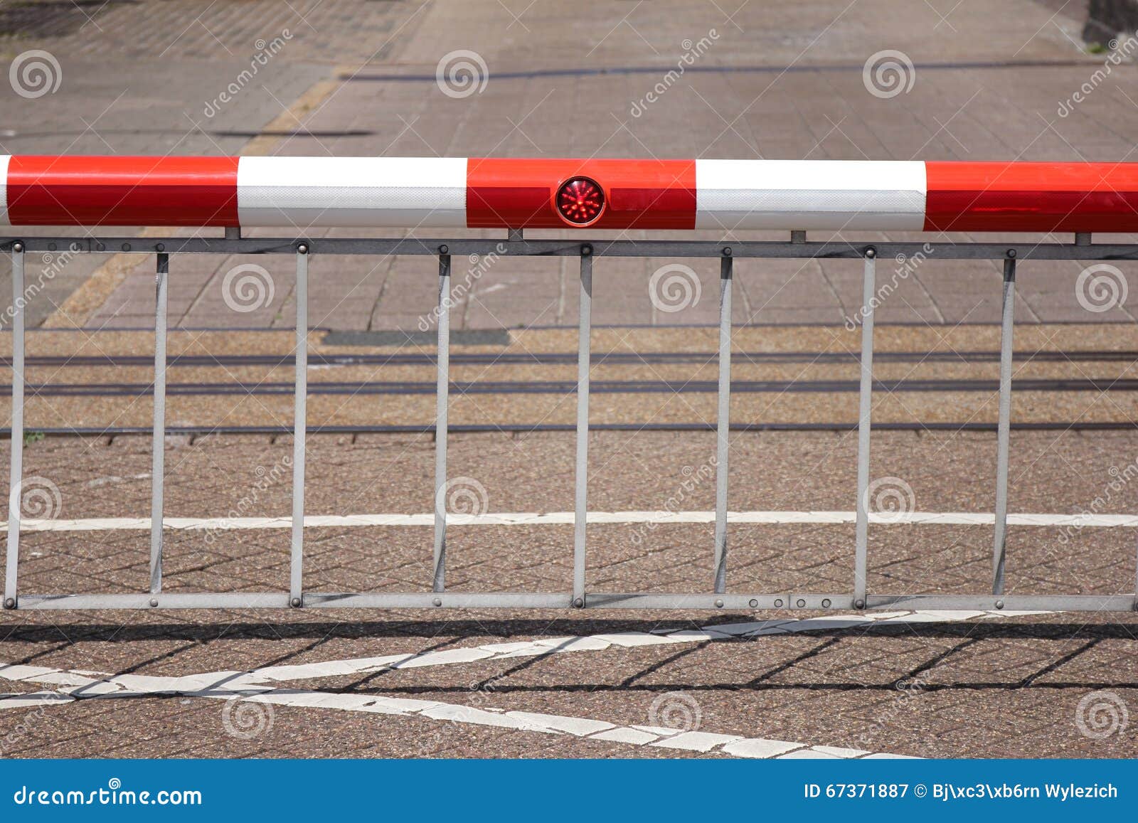 Boom barrier stock image. Image of access, boom, closed - 67371887