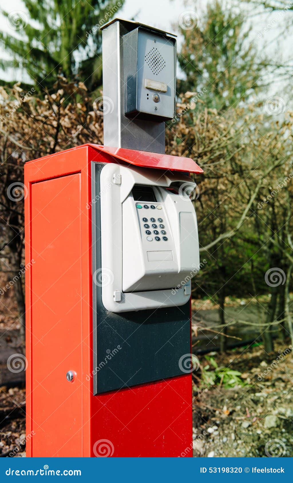 Intercom Device With Numbers On Old Breaking Plaster Wall Royalty-Free ...