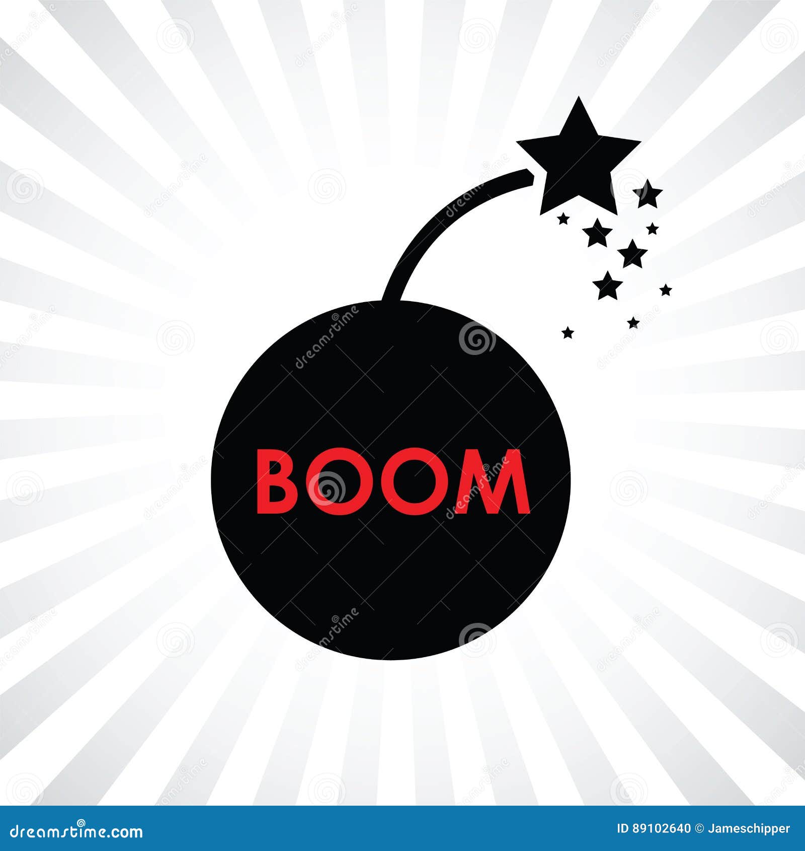 Boom Bomb Comic Text Speech Bubble Pop Art Cartoon Vector ...