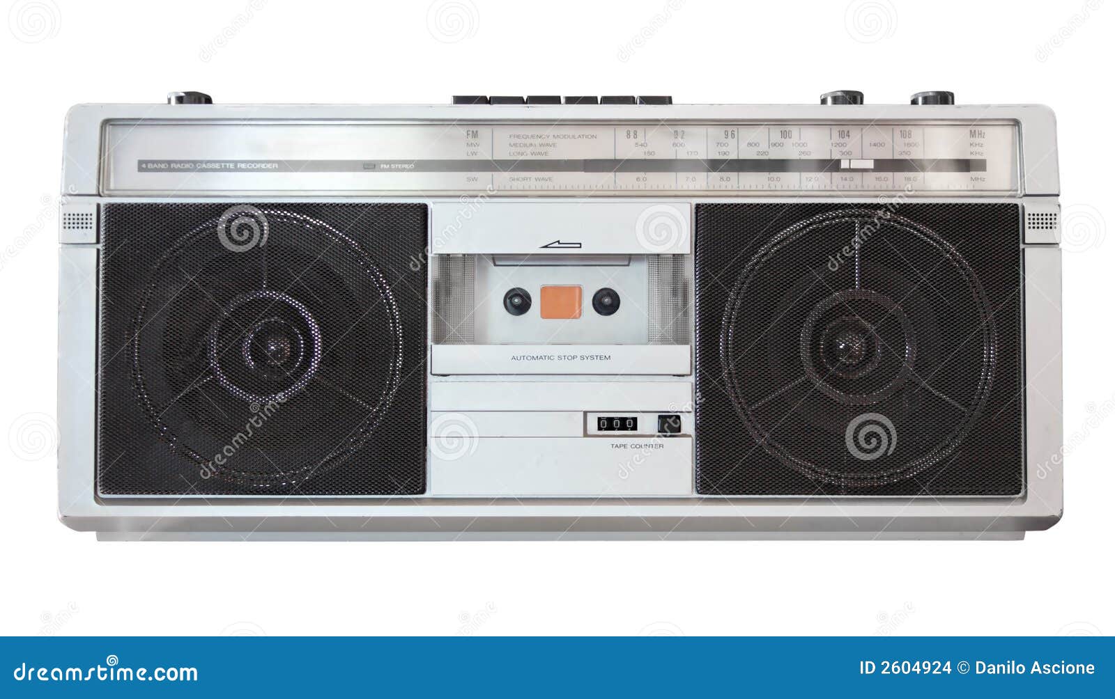 Boom box stock photo. Image of fashioned, recorder, party - 2604924