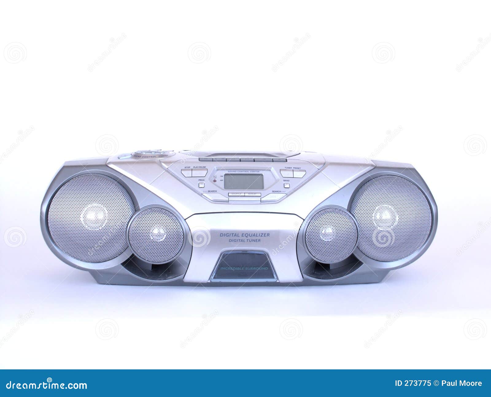 Boom Box stock image. Image of radiogramme, dial, tunes - 273775