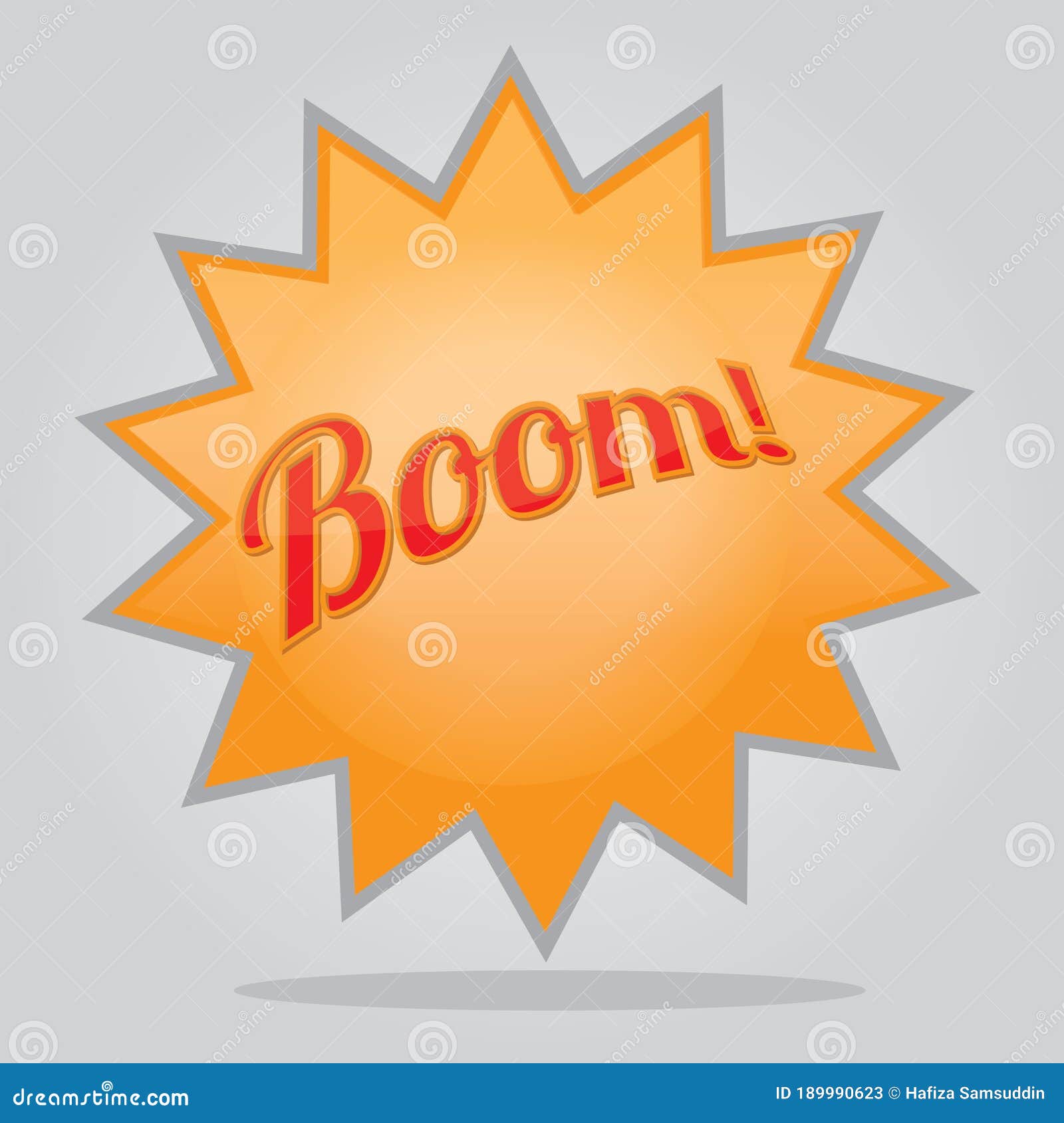Boom Button. Vector Illustration Decorative Design Stock Vector ...