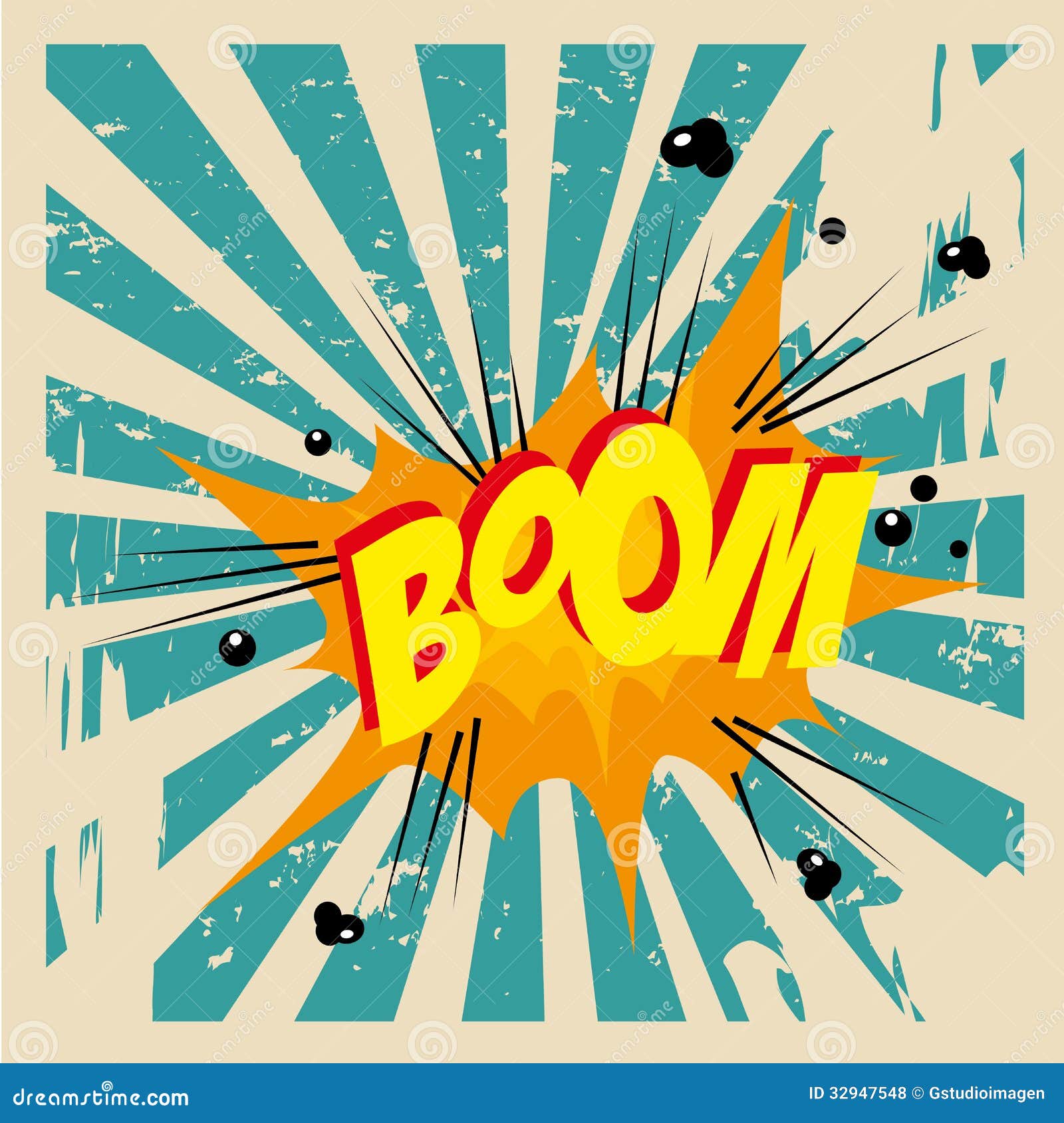 Boom comic stock vector. Illustration of burst, celebration - 32947548