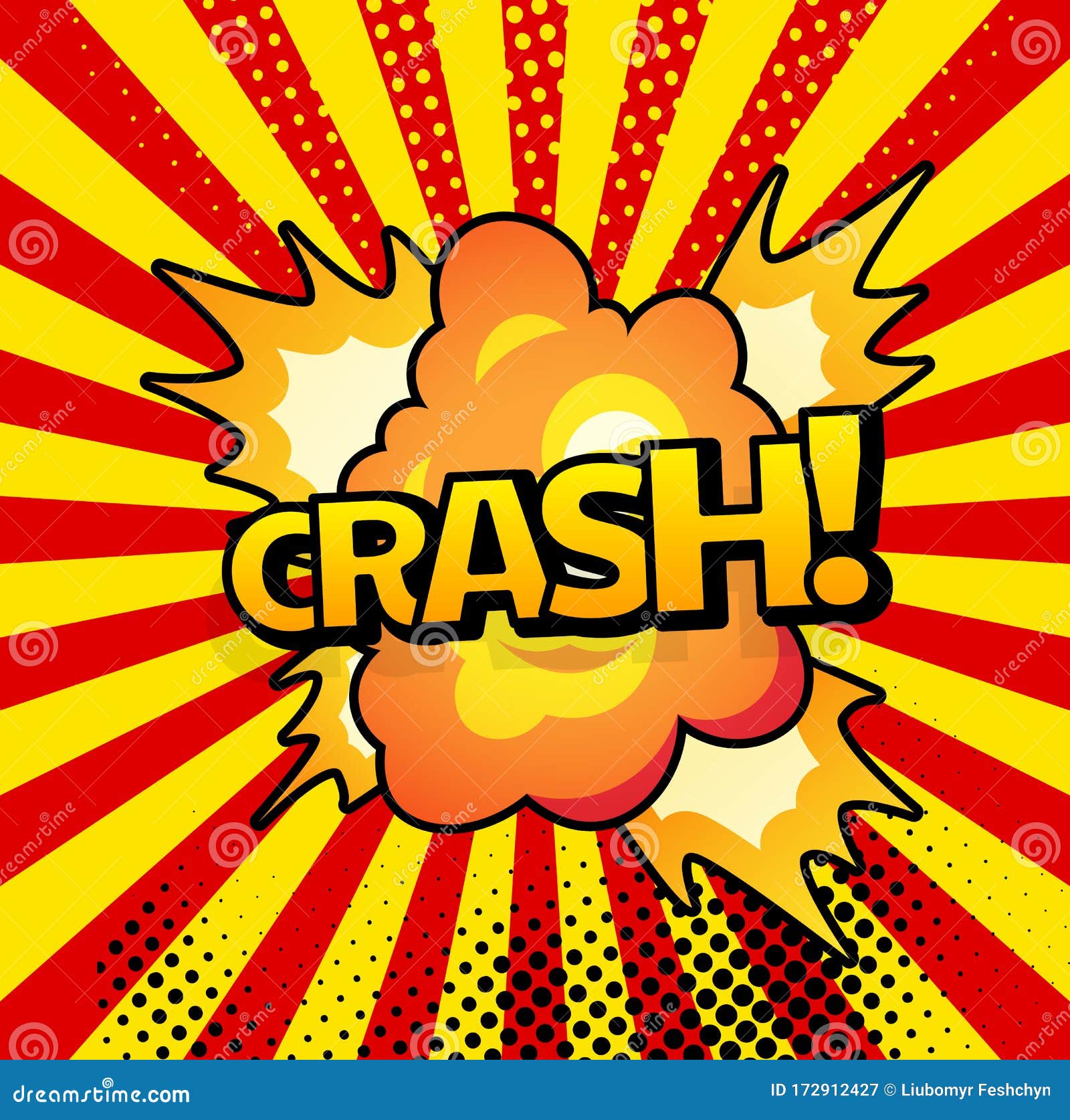 Explosion Big Bang - Cartoon Vector Illustration | CartoonDealer.com ...