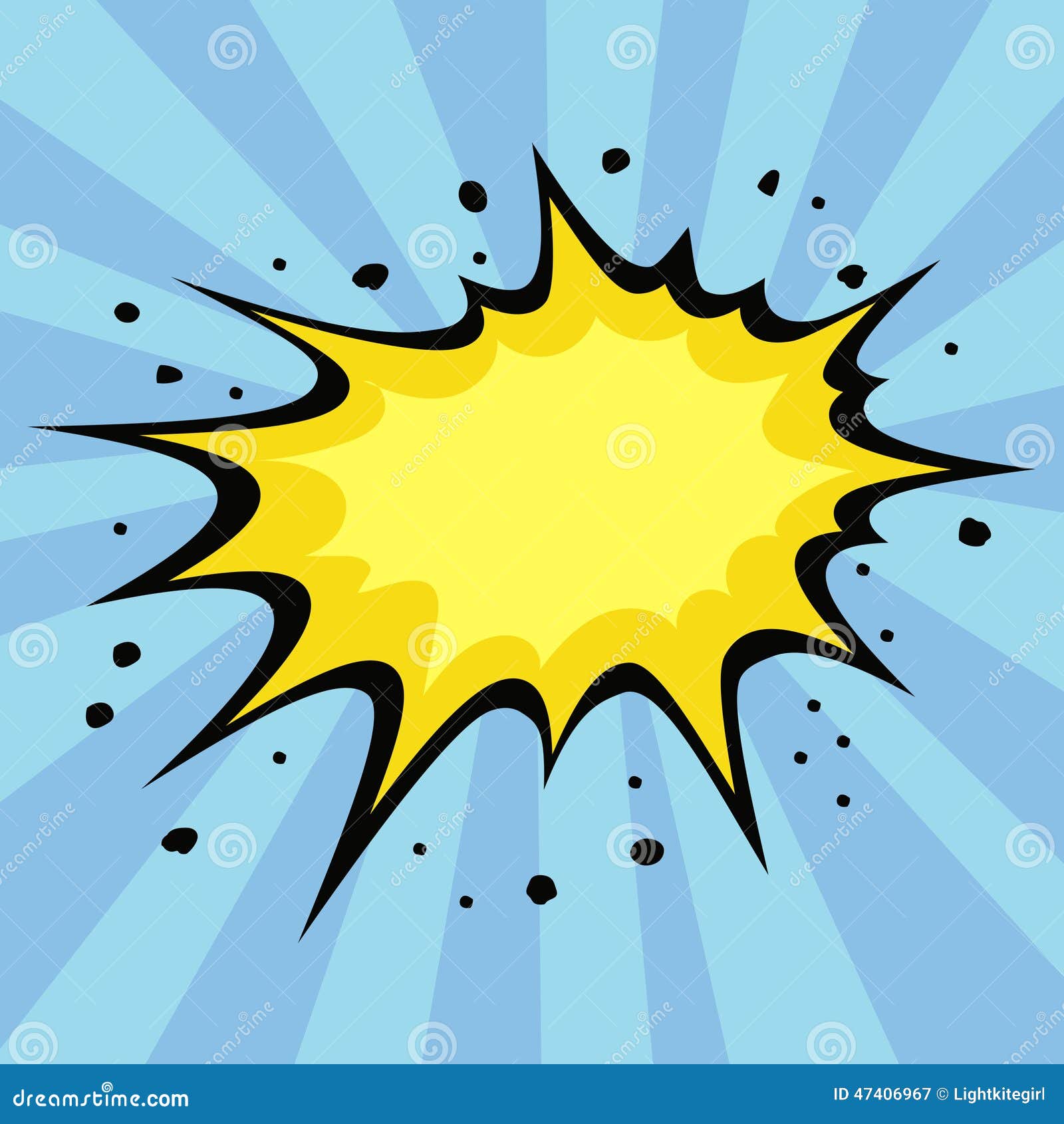 Boom. Comic book explosion stock vector. Illustration of black - 47406967