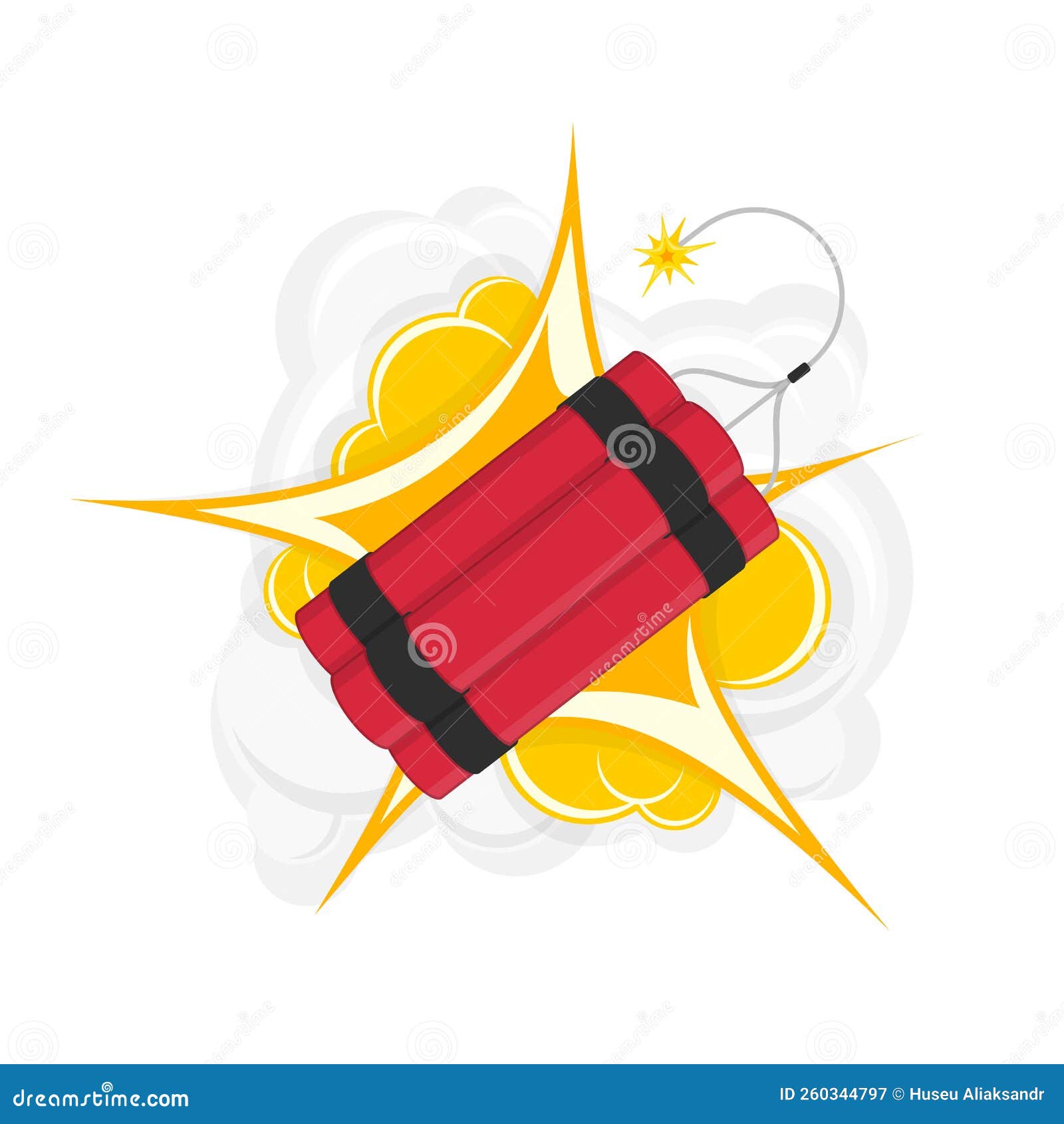 Boom comic explosions. stock vector. Illustration of fume - 260344797