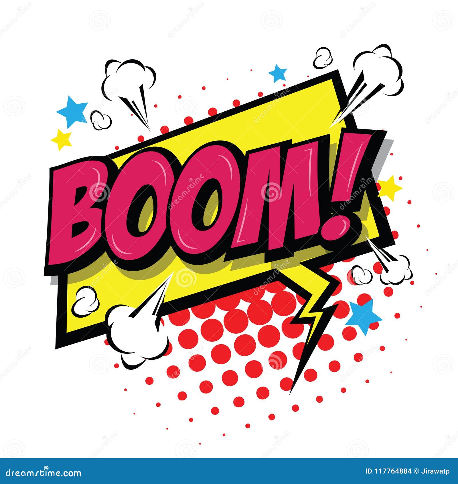 Boom! Comic Speech Bubble, Cartoon Stock Vector - Illustration of boom ...