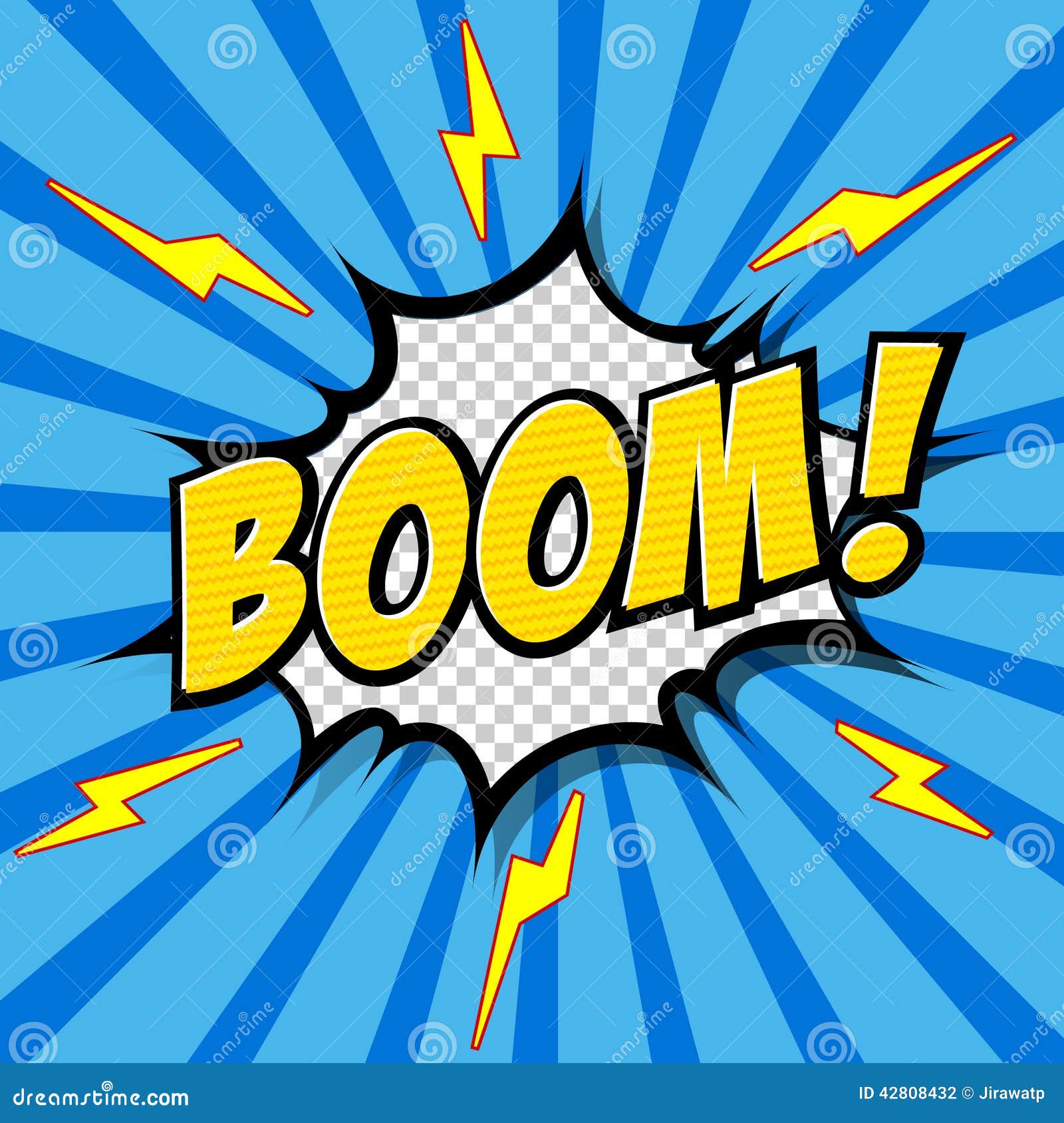 Boom! - Comic Speech Bubble, Cartoon Stock Vector - Image: 42808432