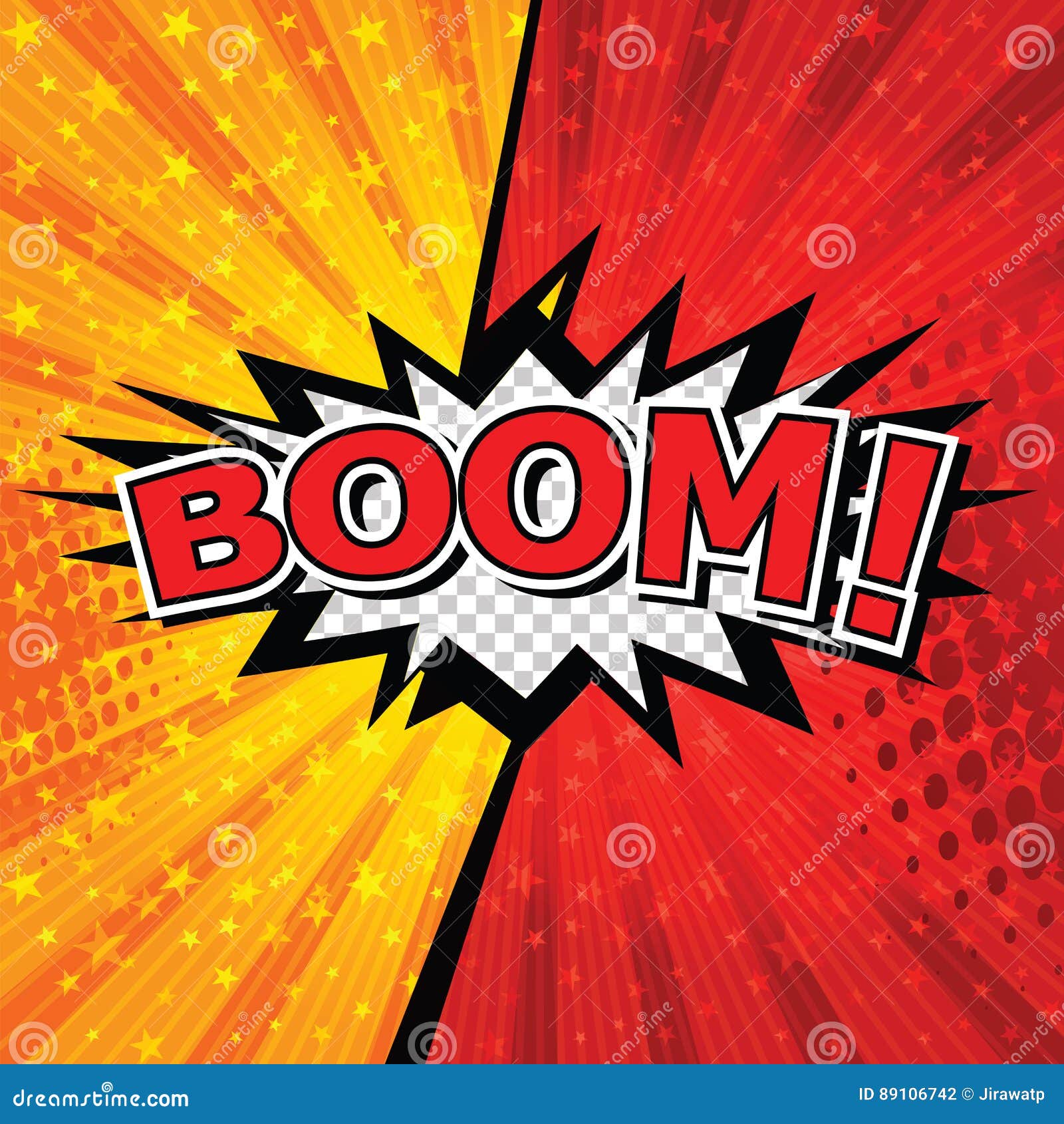 Boom! - Comic Speech Bubble, Cartoon Stock Vector - Illustration of ...