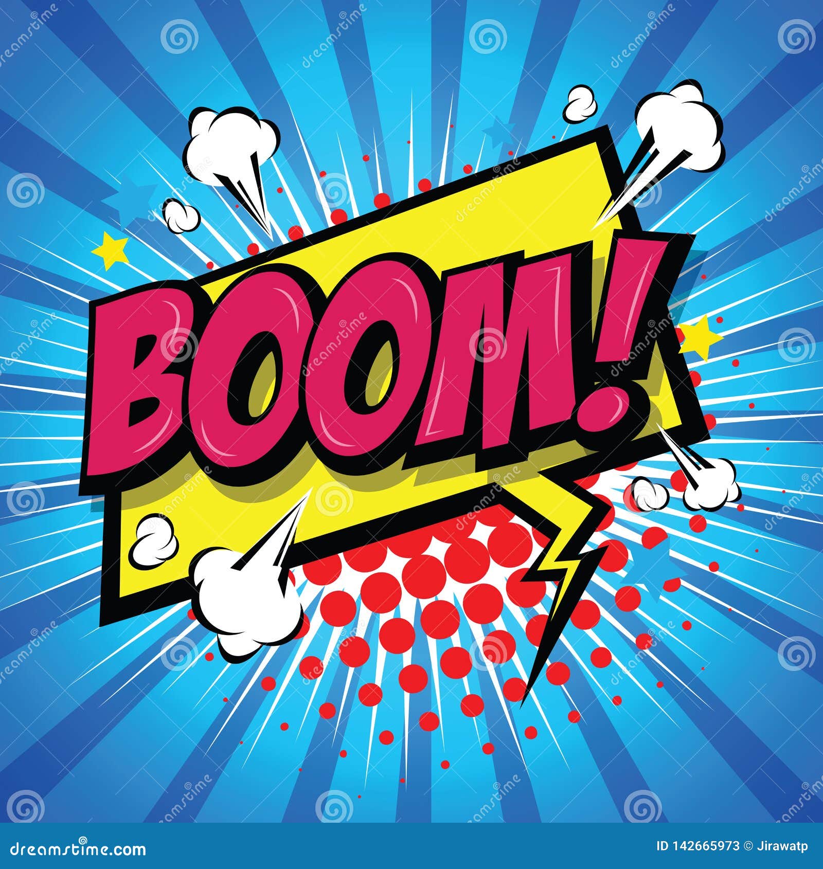 Boom! Comic Speech Bubble, Cartoon Stock Vector - Illustration of bang ...