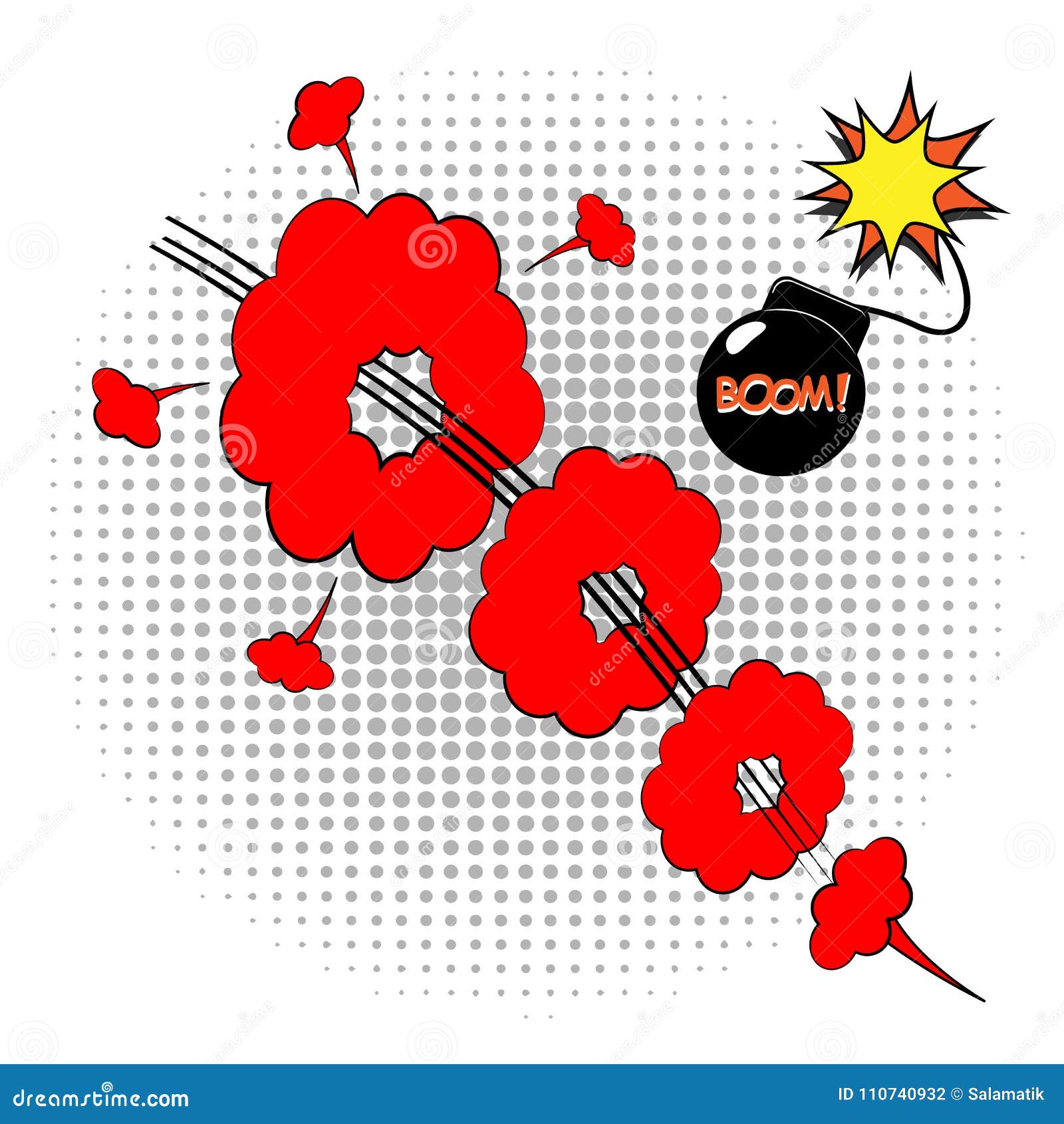 Boom. Comic Speech Bubble. Cartoon. Vector Stock Vector - Illustration ...