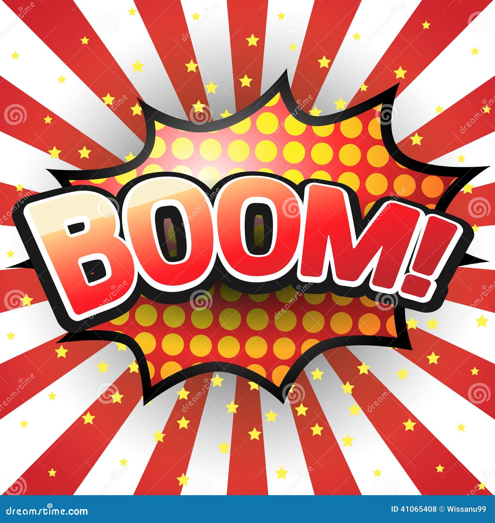 Boom, Comic Speech Bubble. stock vector. Illustration of comic - 41065408