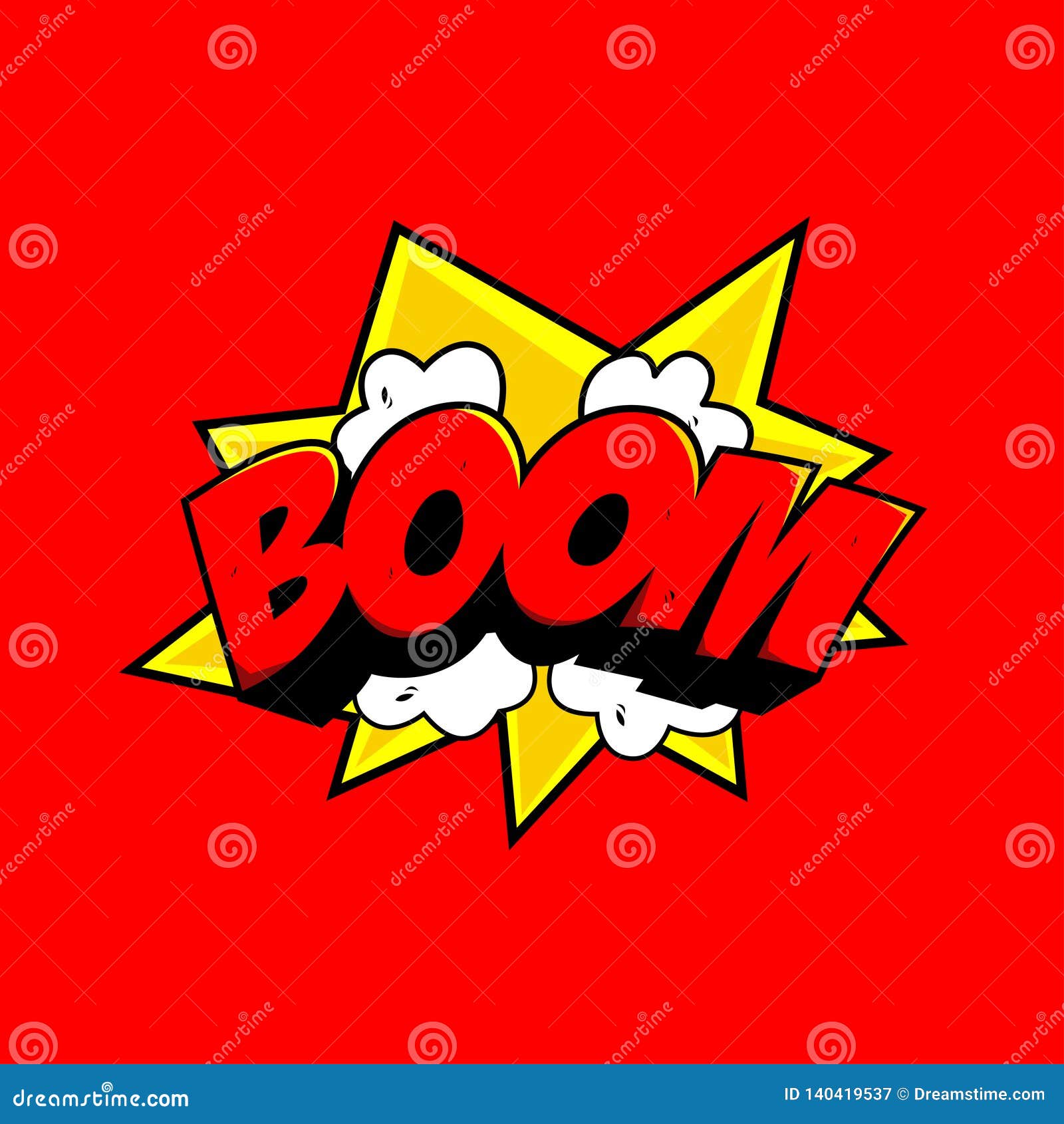 BOOM Comic style - vector stock vector. Illustration of poster - 140419537