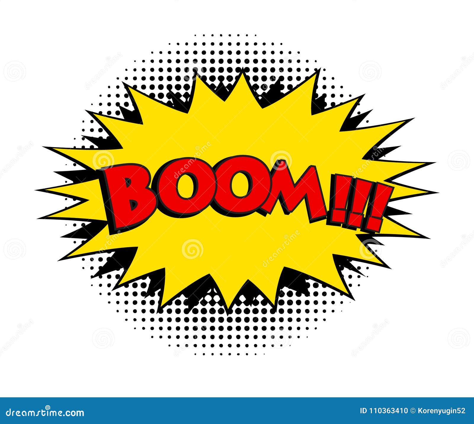 Boom Comic Word Pop Art Retro Style Vector Illustration Eps 10 Stock Vector Illustration Of