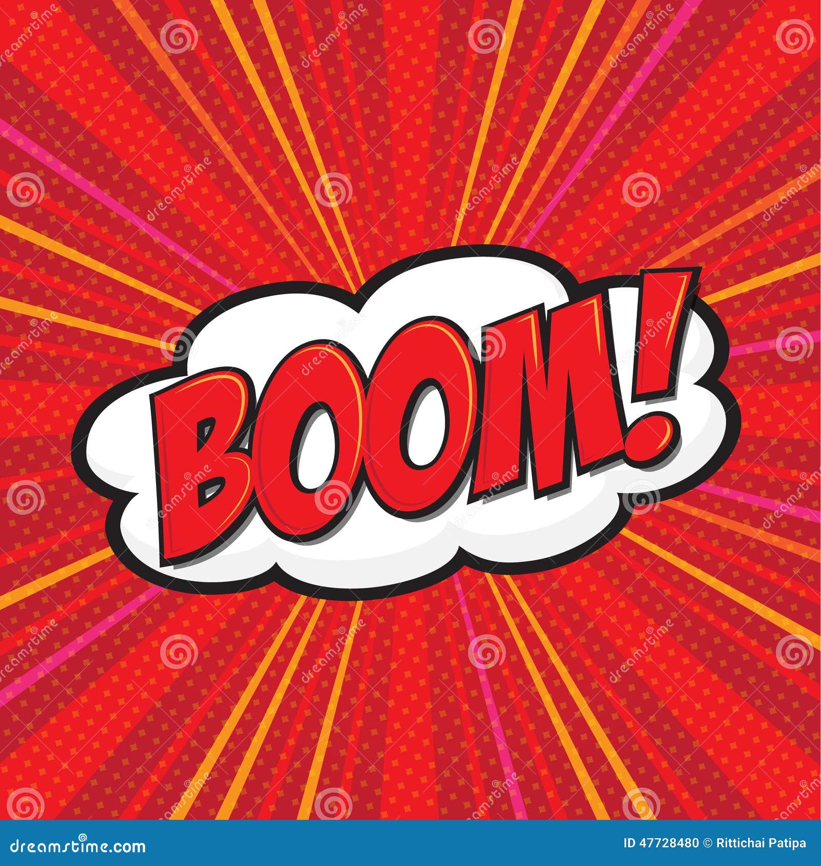 BOOM! Comic Word Vector Illustration | CartoonDealer.com #47947582