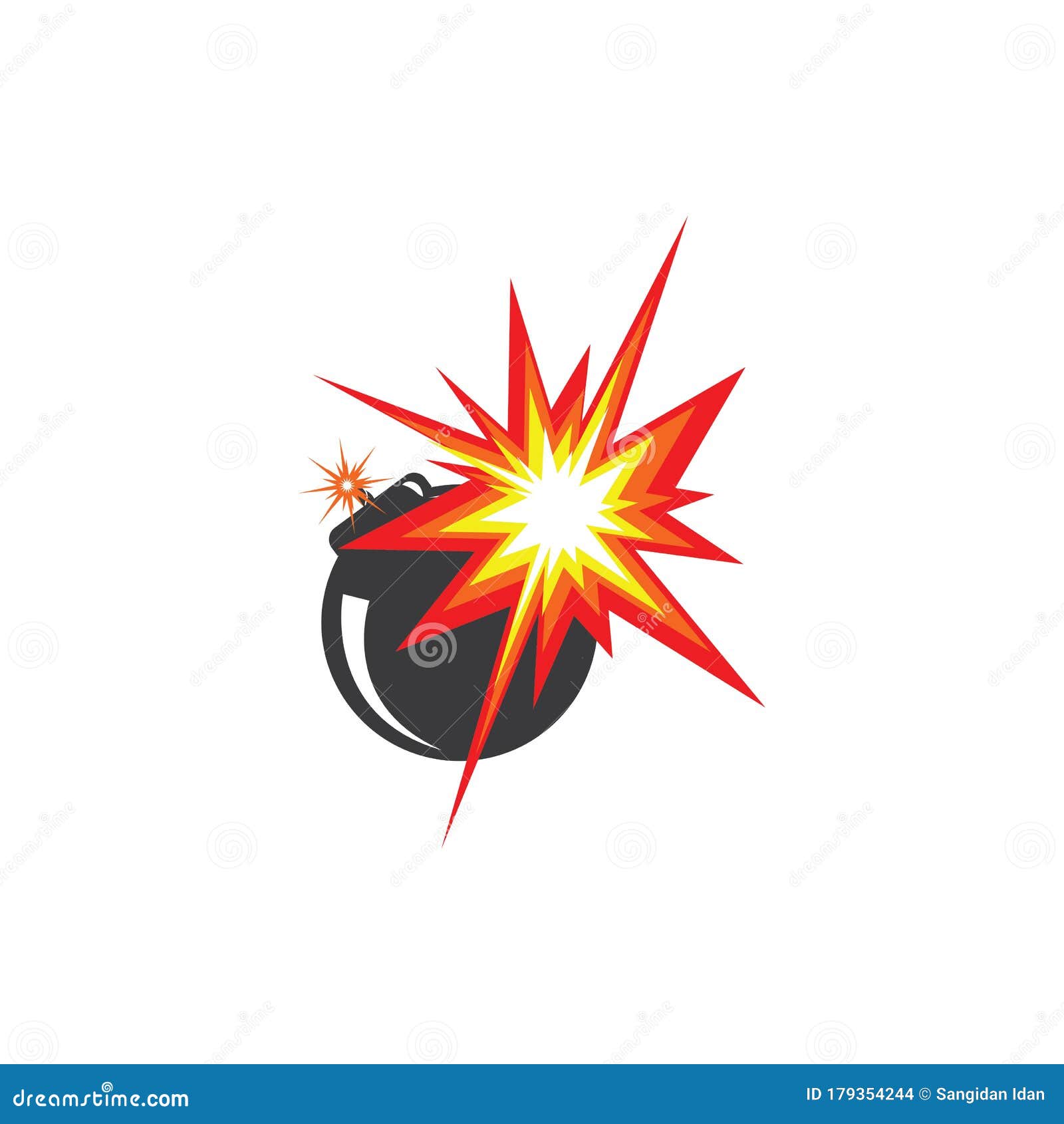 Boom Dynamite Icon Vector Illustration Stock Vector - Illustration of ...