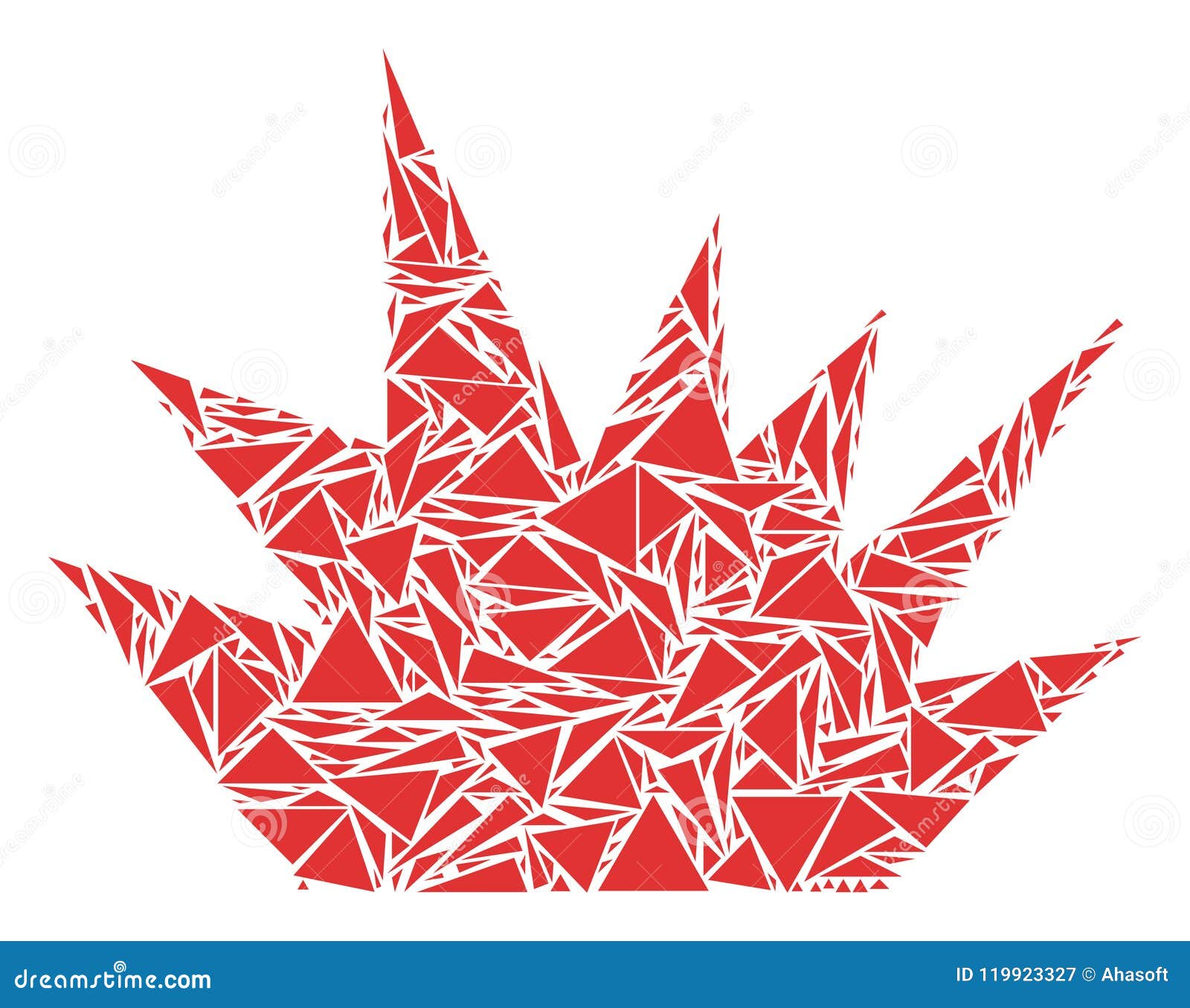 Boom Explosion Mosaic of Triangles Stock Vector - Illustration of ...
