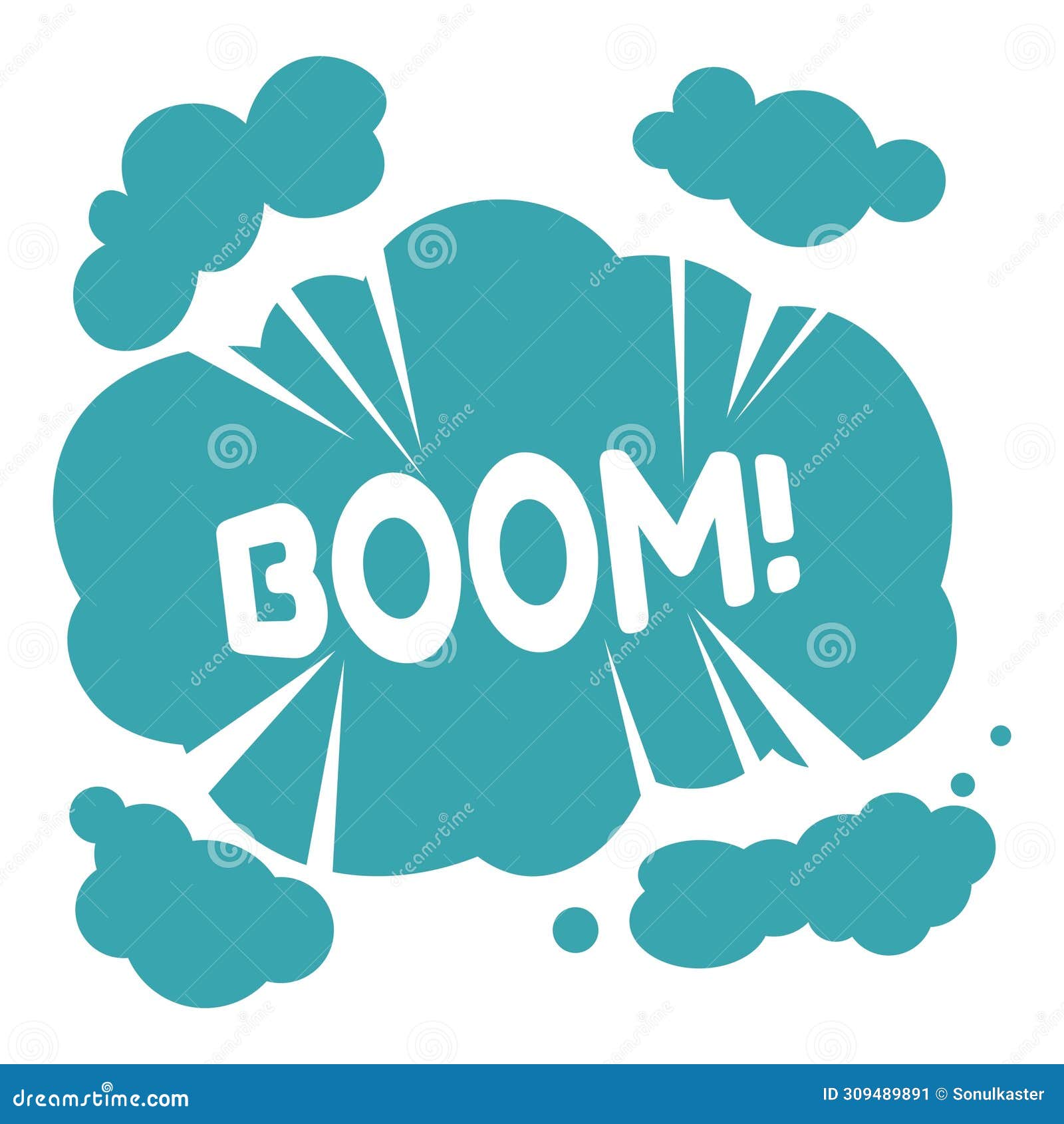 Boom Expression, Sticker or Emoji or Explosion Stock Vector ...