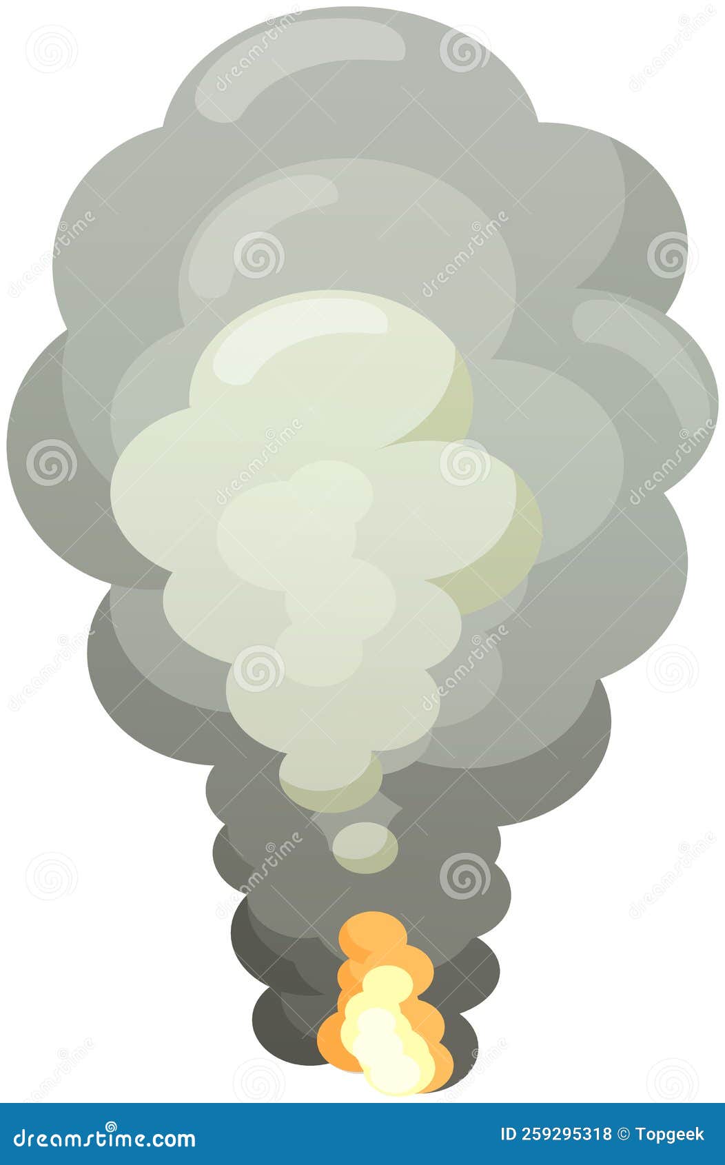 Boom And Flame Splash. Big Bang, Destruction Effect And Smoke. Explosion, Danger Explosive ...