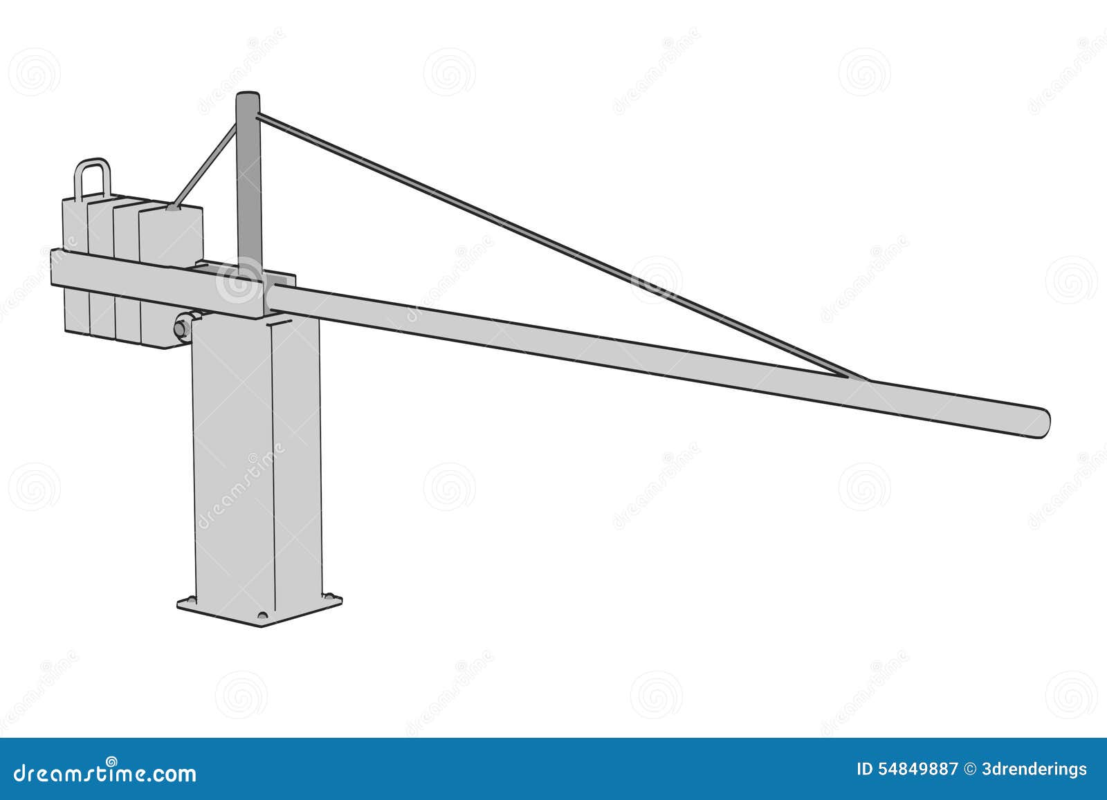 Boom Gate stock illustration. Illustration of boom, parking - 54849887