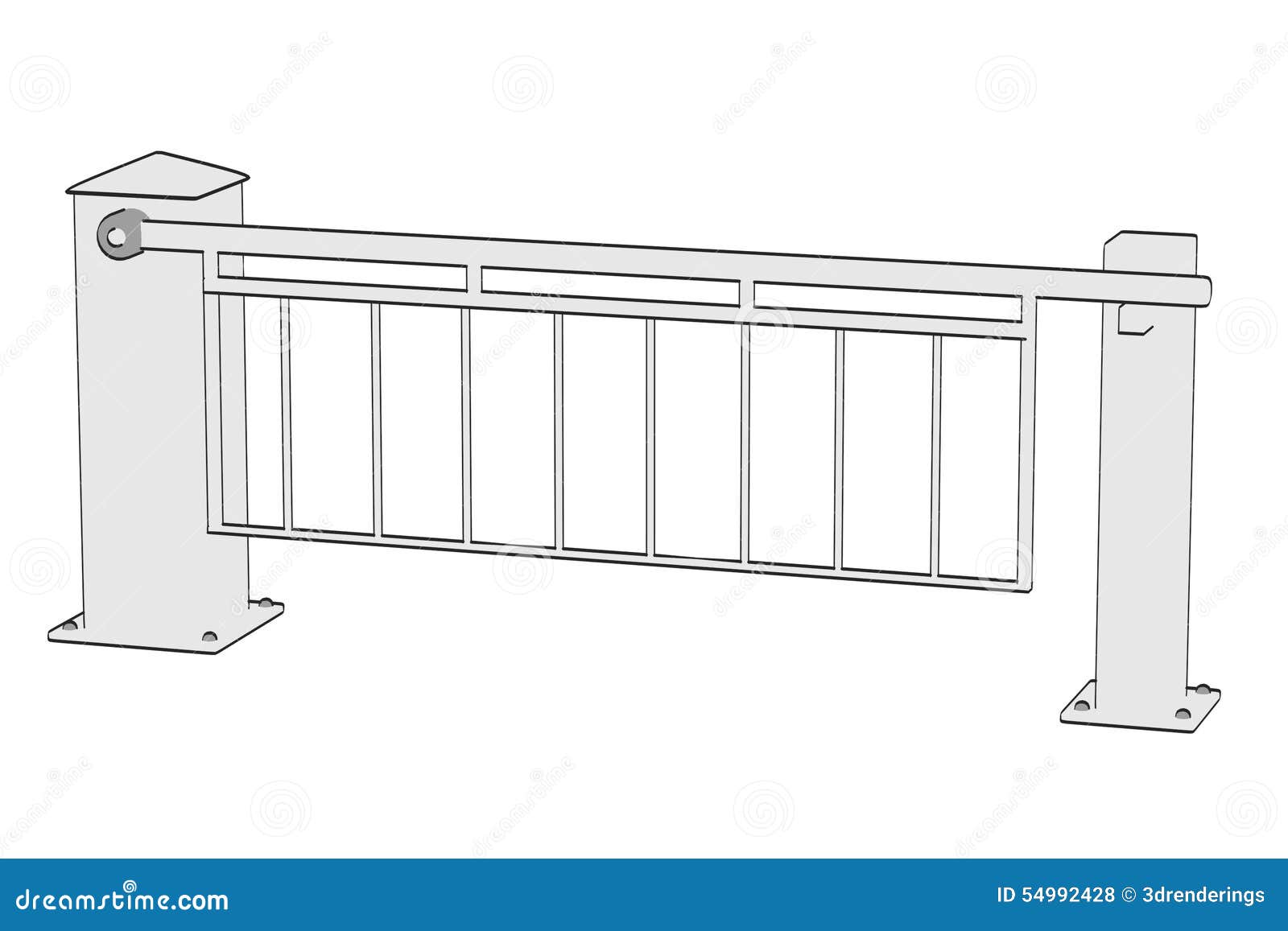 Boom Gate Stock Illustration | CartoonDealer.com #54992428